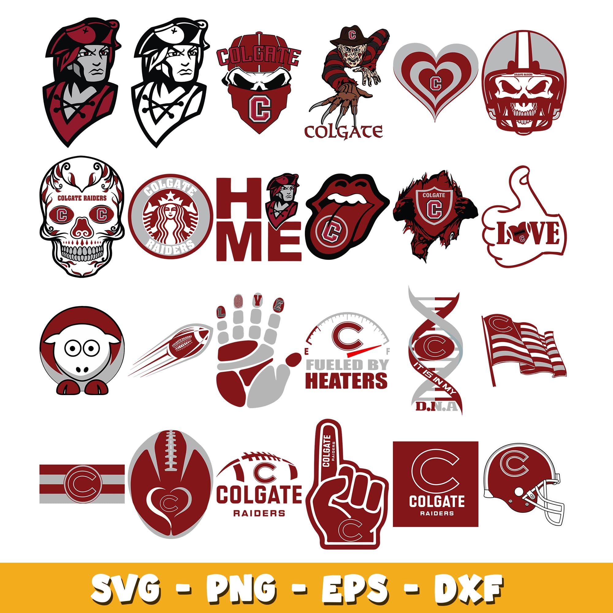 Colgate Raiders logo Bundle svg, Colgate Raiders logo svg, ncaa svg ...