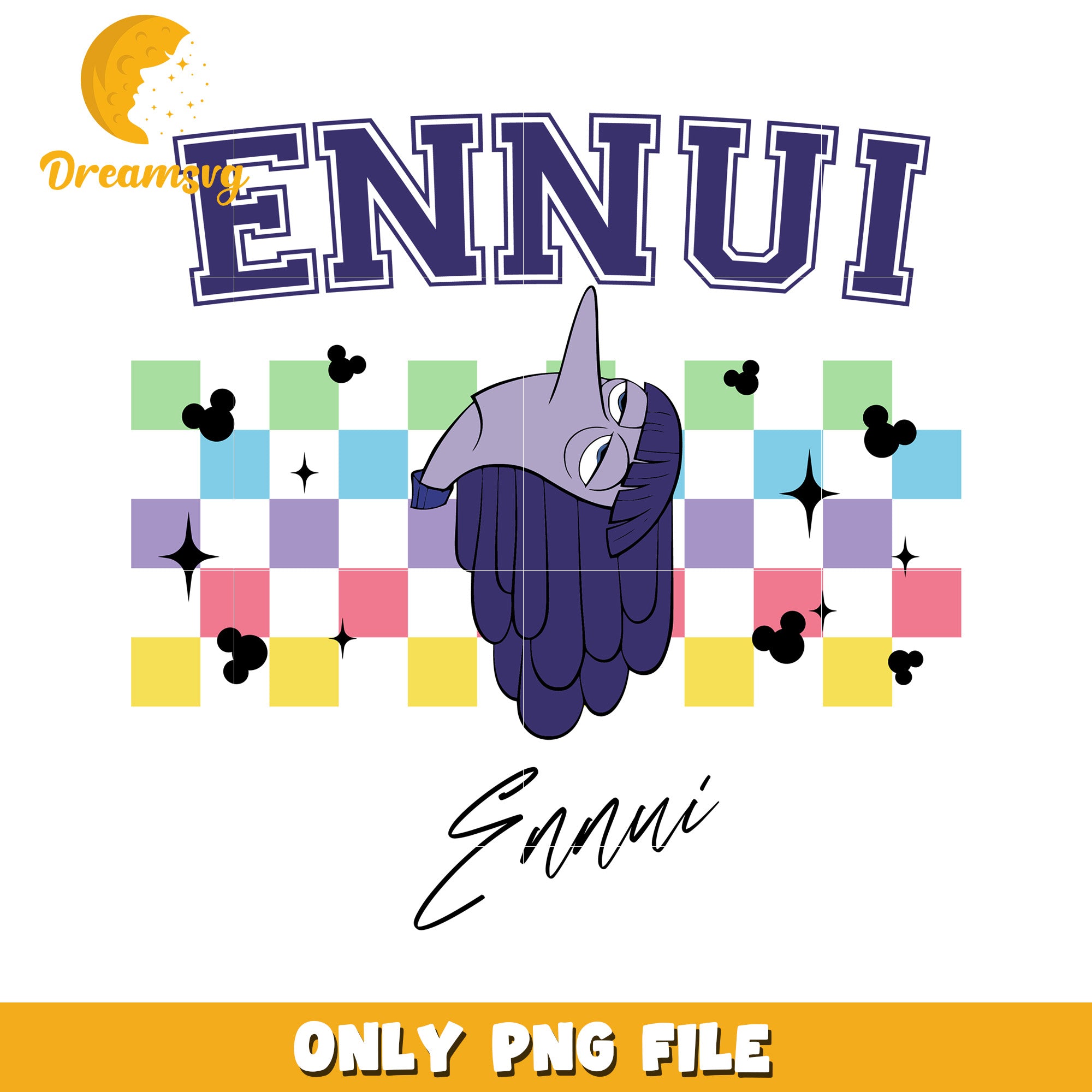 Colorful Ennui Design PNG File for Creative Projects – DreamSVG Store