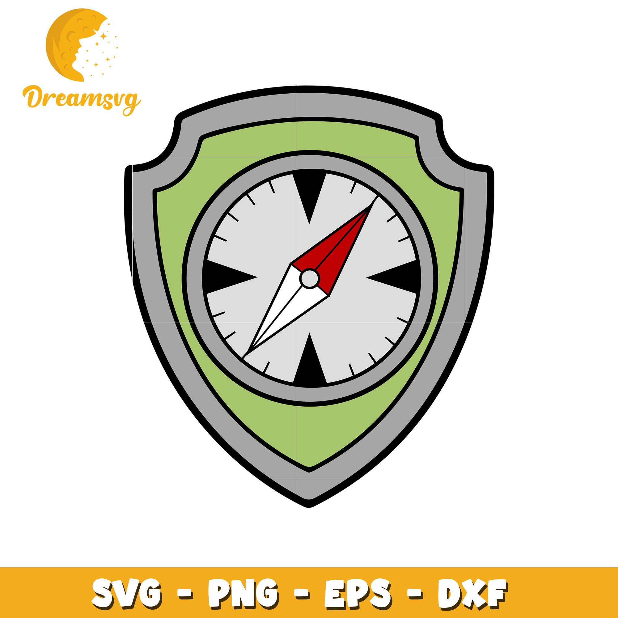 Compass Shield SVG PNG EPS DXF Files – DreamSVG Store