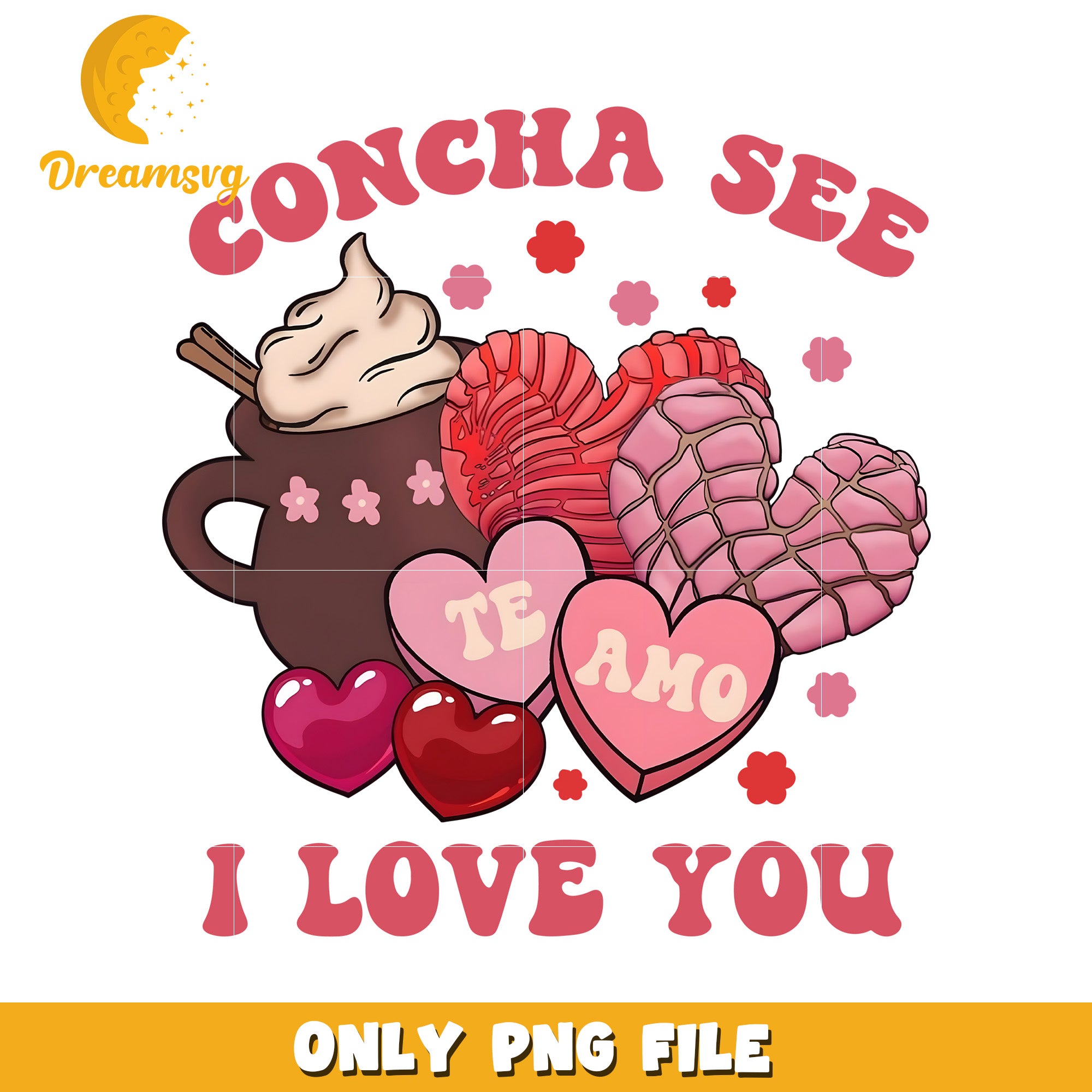 Concha Valentine PNG Design – DreamSVG Store