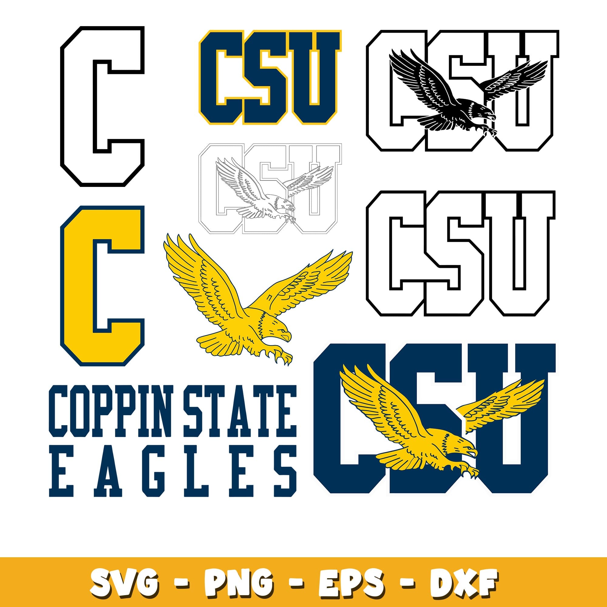 Coppin State Eagles Bundle svg, Coppin State Eagles logo svg, ncaa svg ...