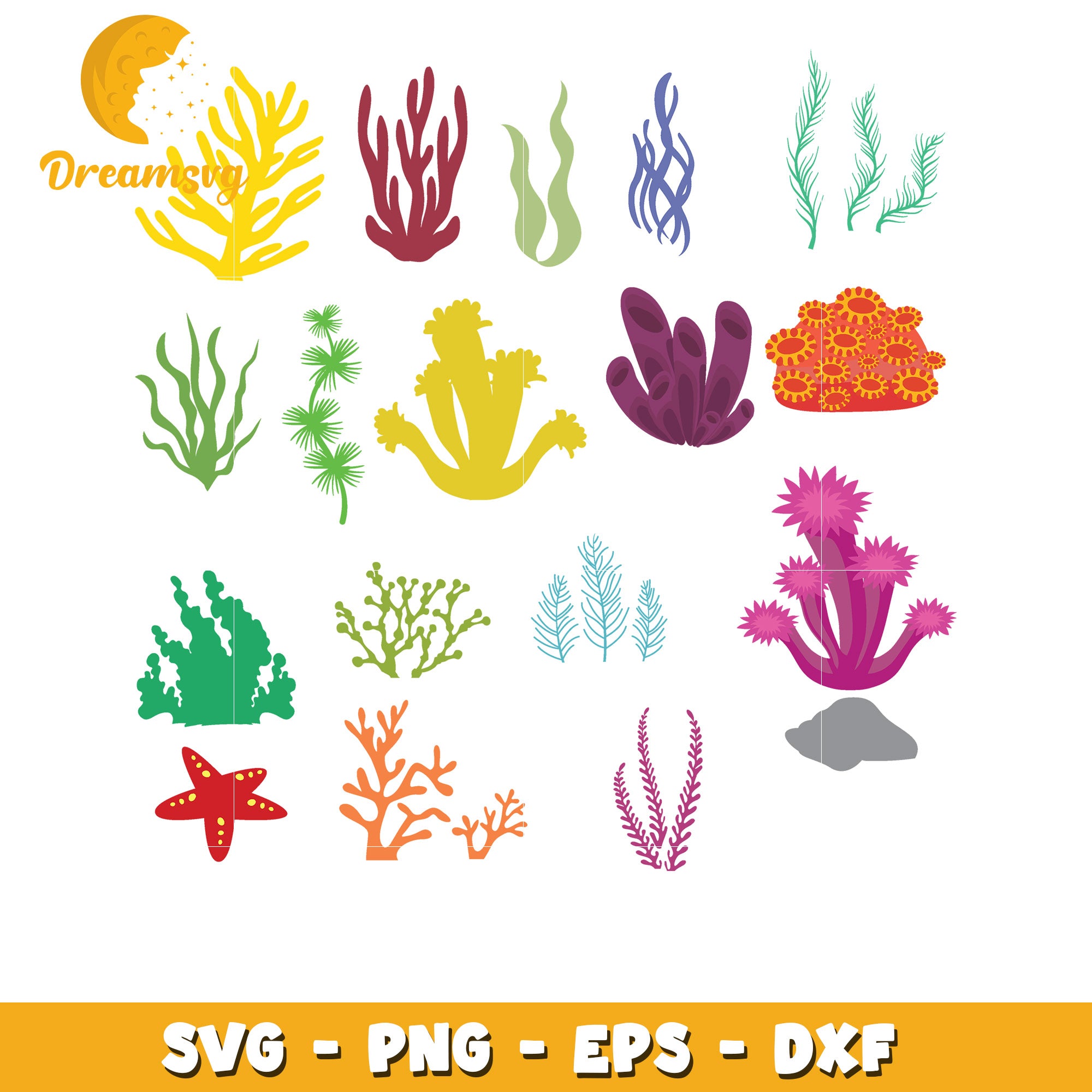 Nautical Ocean Life bundle svg, Coral color beautiful svg – DreamSVG Store