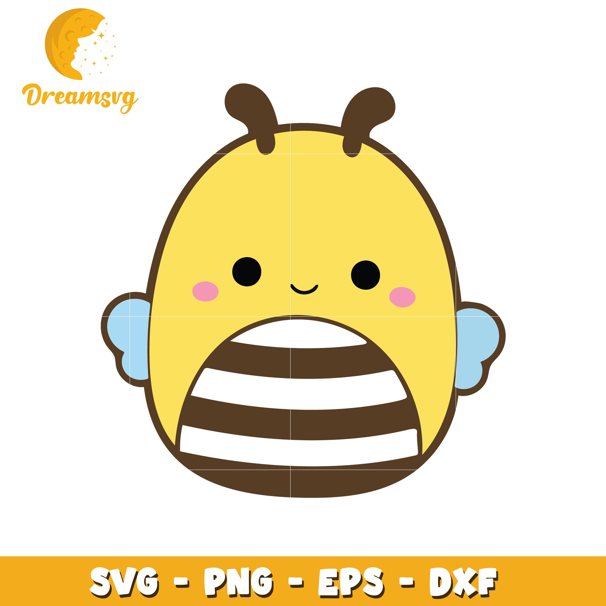 Cute Bee SVG PNG EPS DXF Files – DreamSVG Store