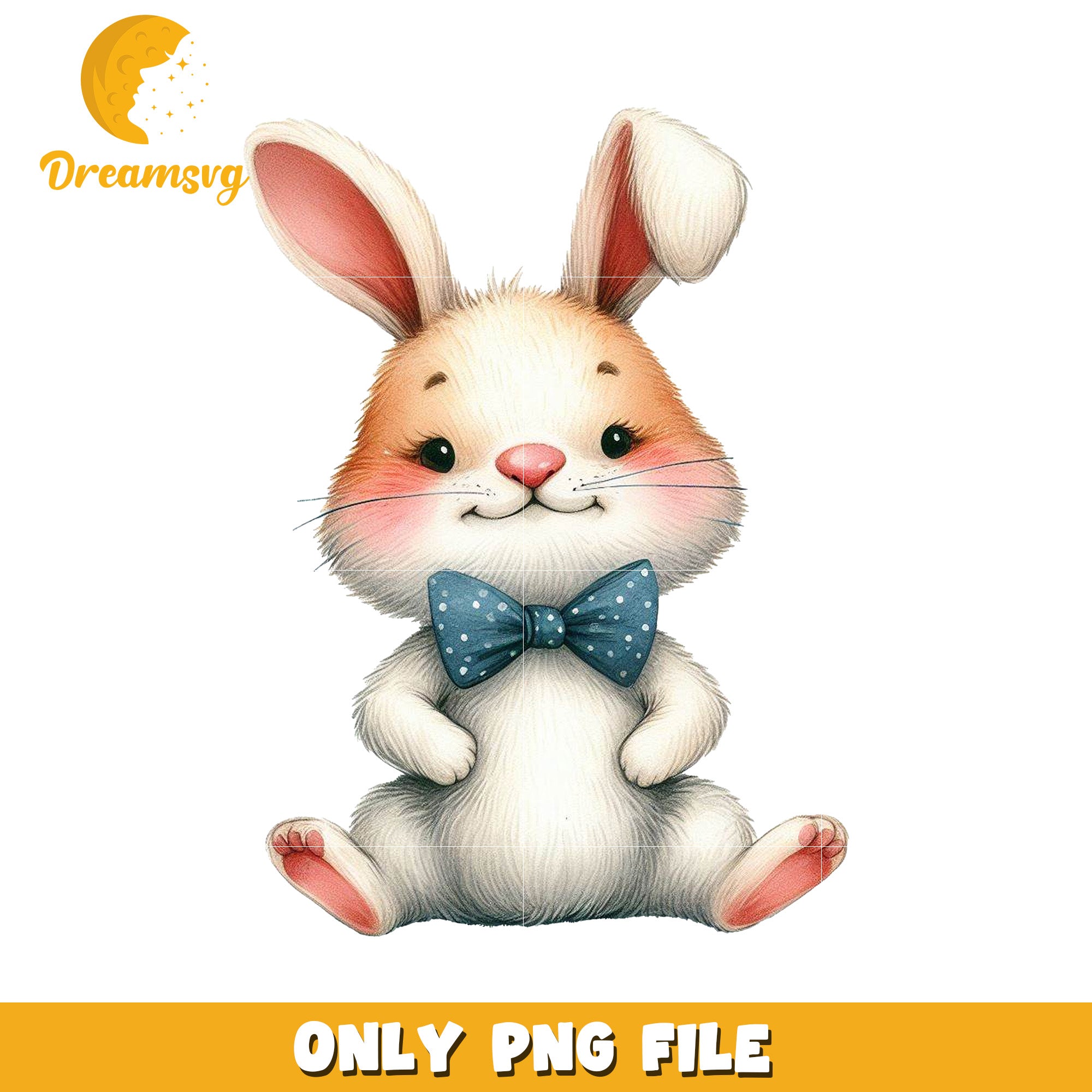 Cute Bunny PNG Image Download – DreamSVG Store