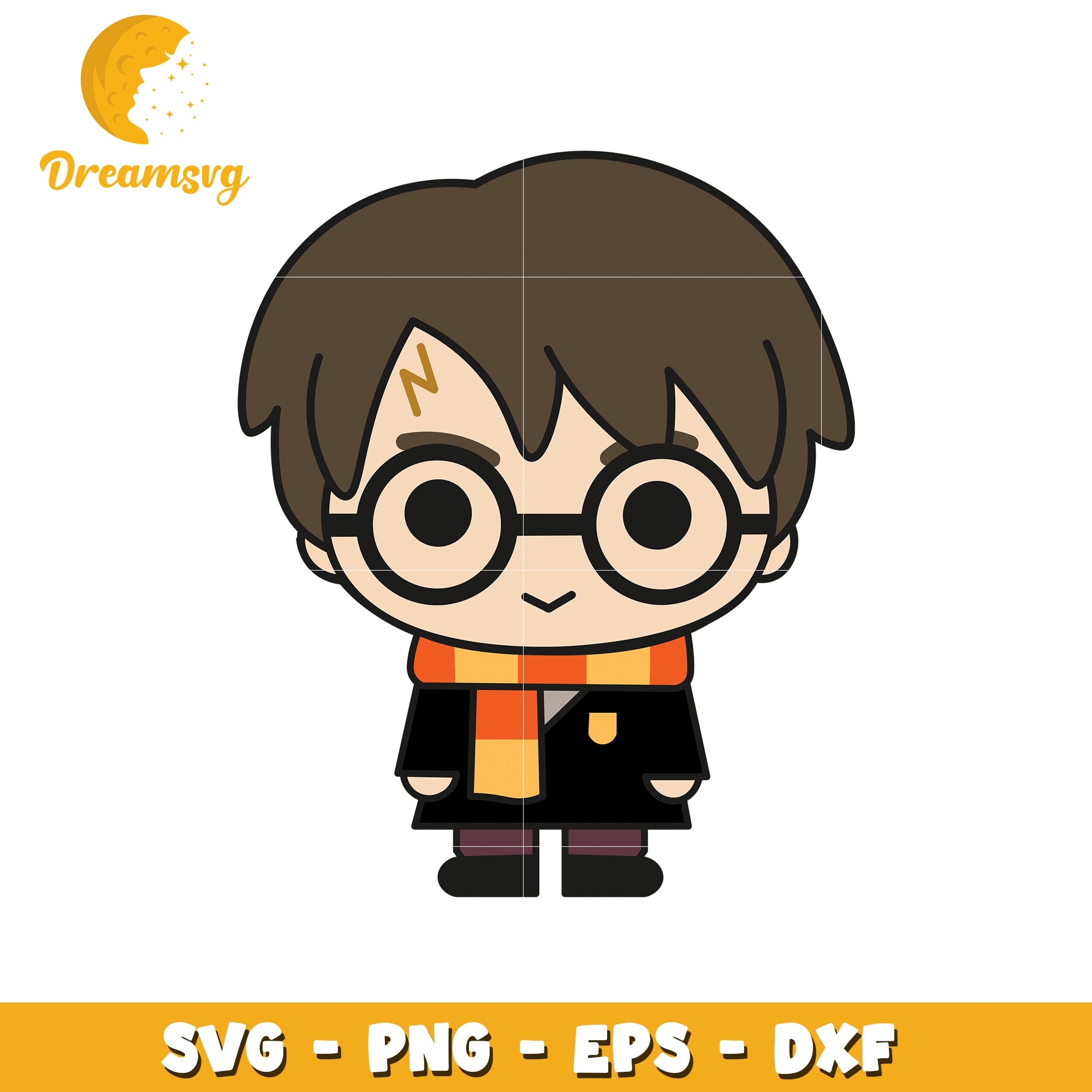 Cute Cartoon Wizard Character SVG for Crafting Projects – DreamSVG Store