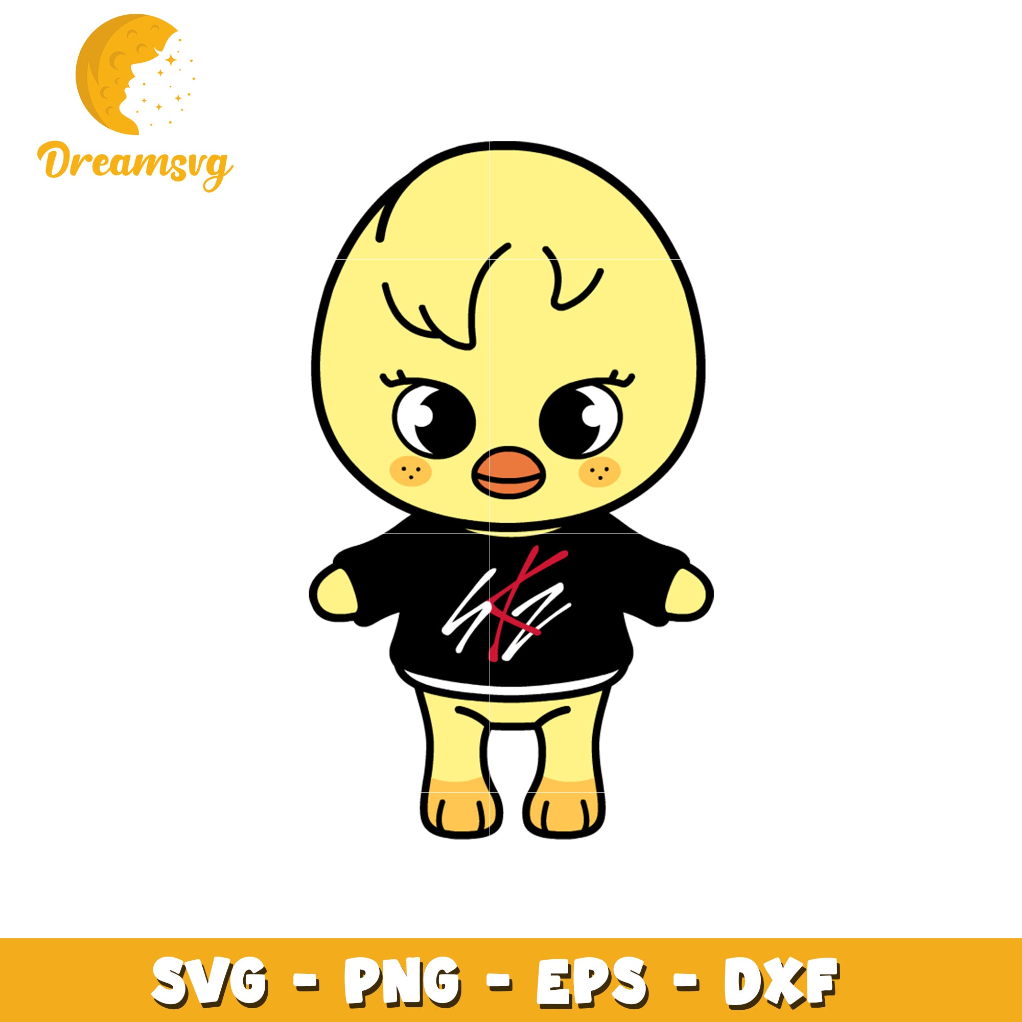 Cute Chick SVG Cut File PNG EPS DXF – DreamSVG Store
