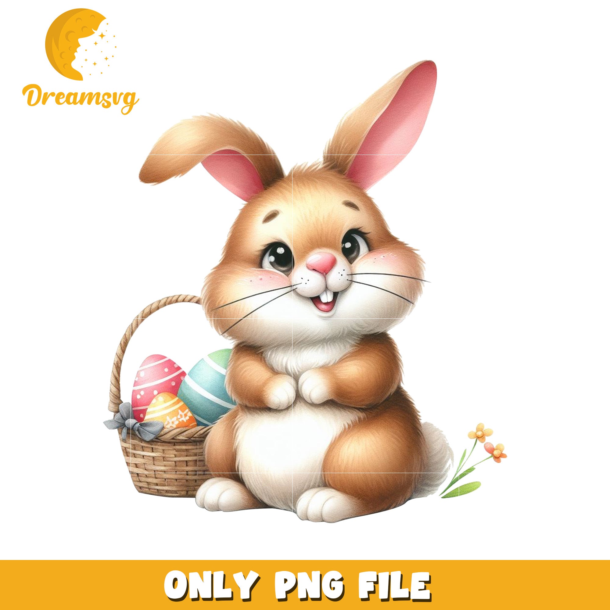 Cute Easter Bunny PNG Download – DreamSVG Store
