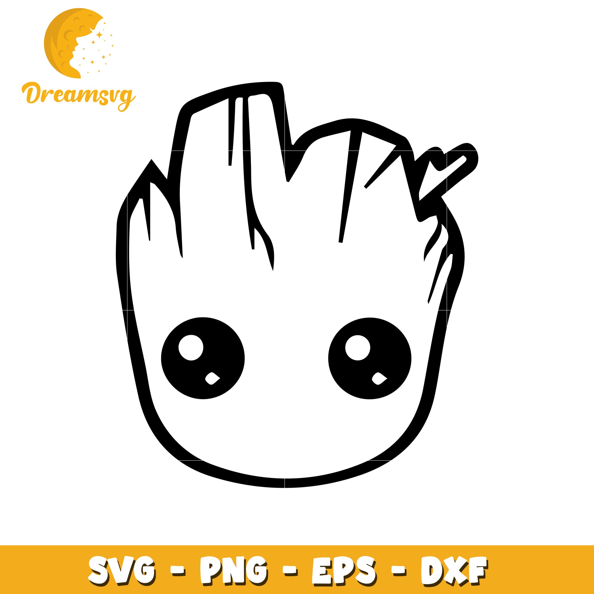 Cute Groot SVG PNG EPS DXF – DreamSVG Store