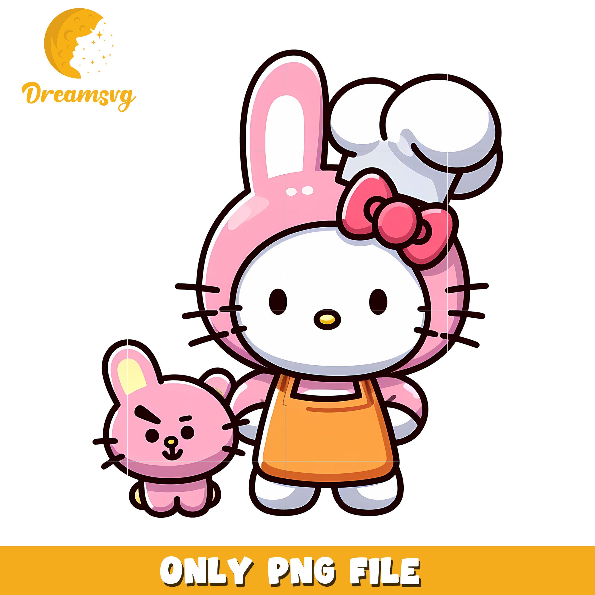 Cute Hello Kitty Chef PNG Clipart – DreamSVG Store