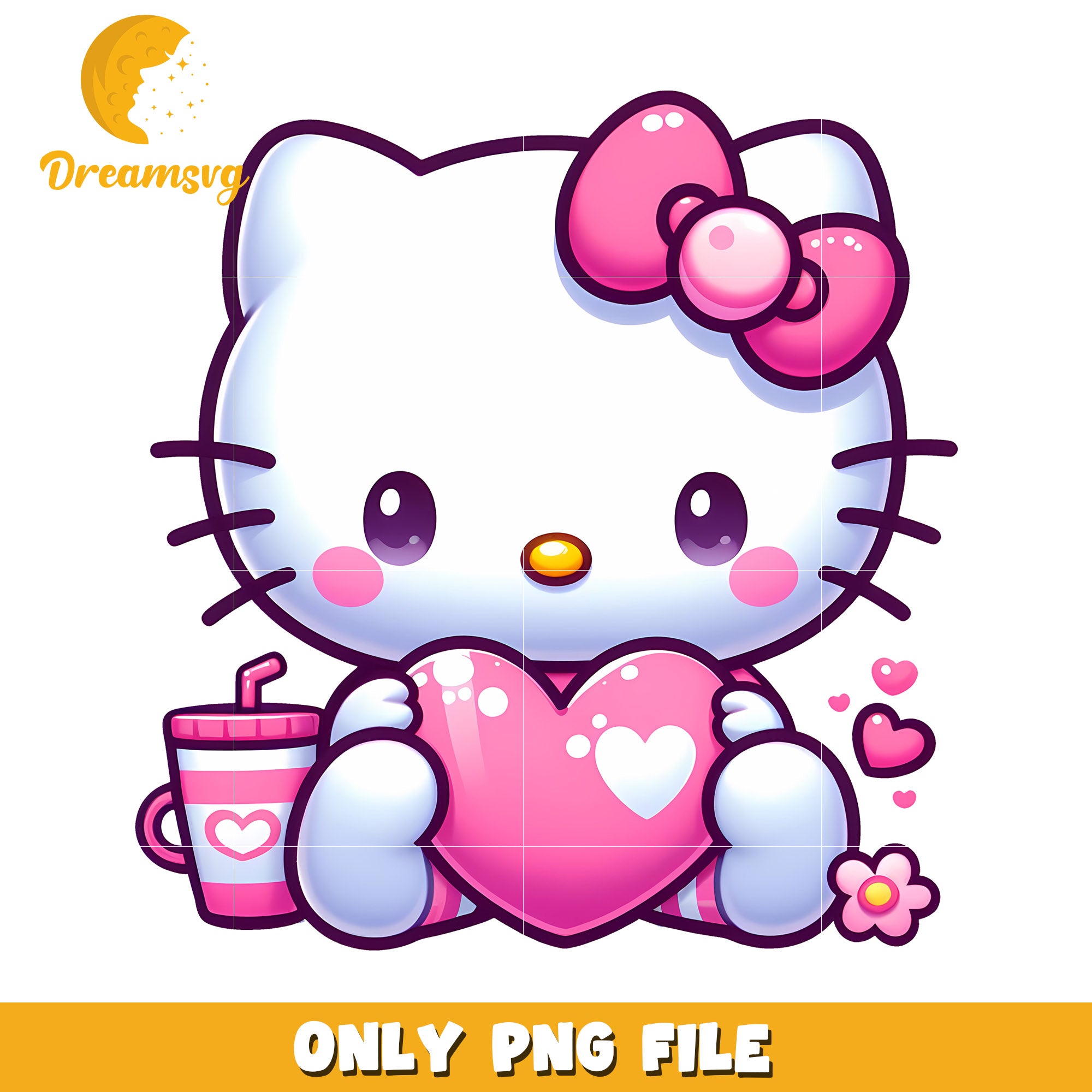 Cute Hello Kitty PNG Image Download – DreamSVG Store
