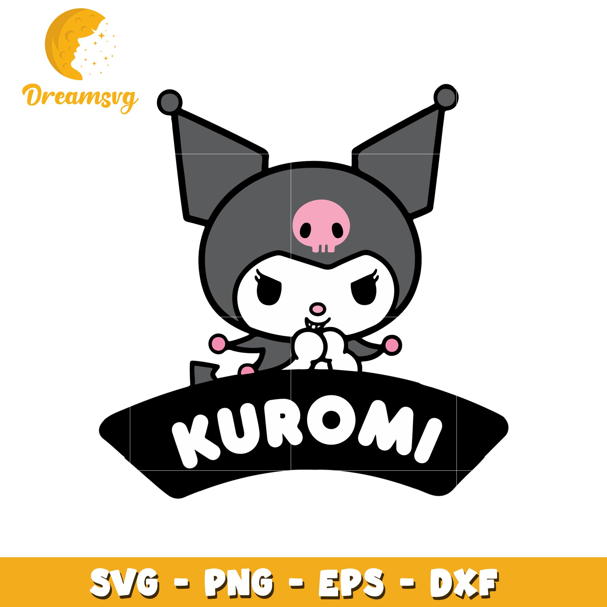 Cute Kuromi Character SVG Design for Crafting and Printing – DreamSVG Store