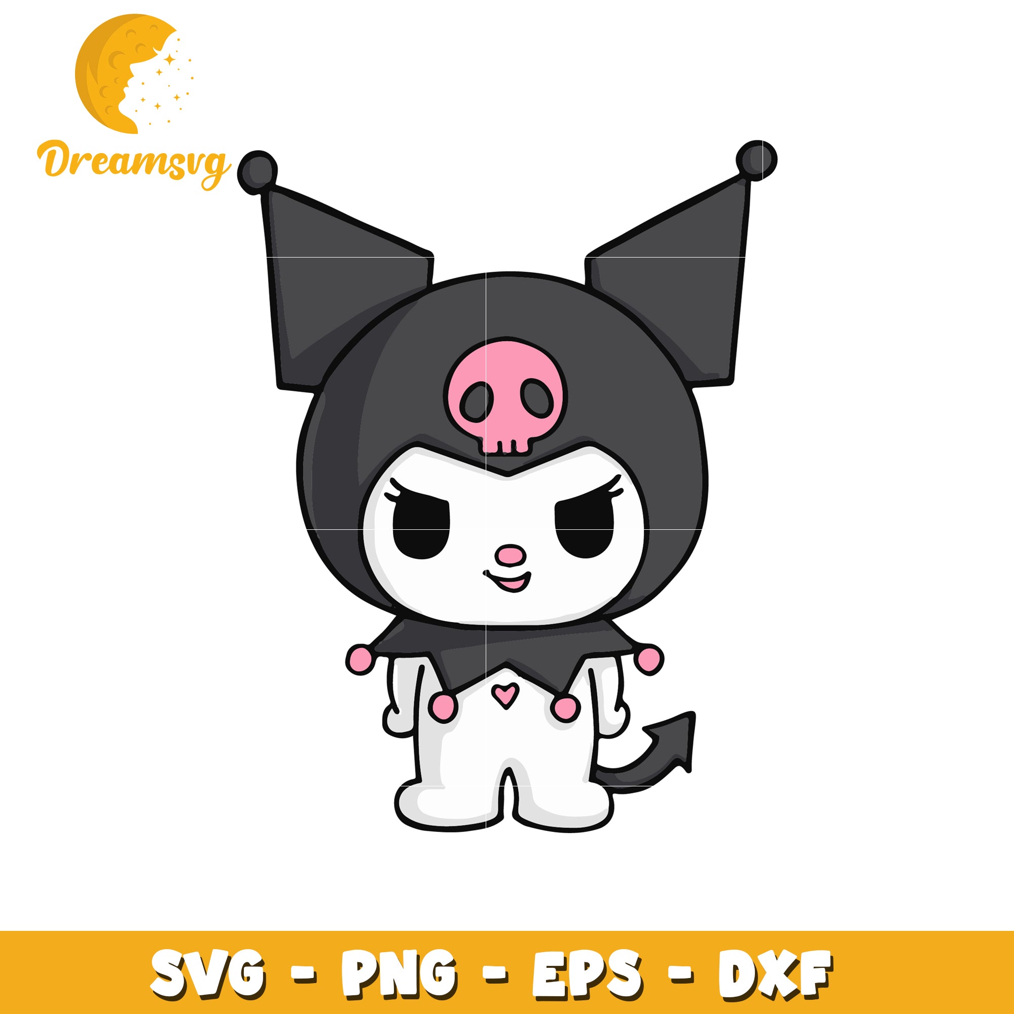 Cute Kuromi SVG PNG EPS DXF Cut File – DreamSVG Store