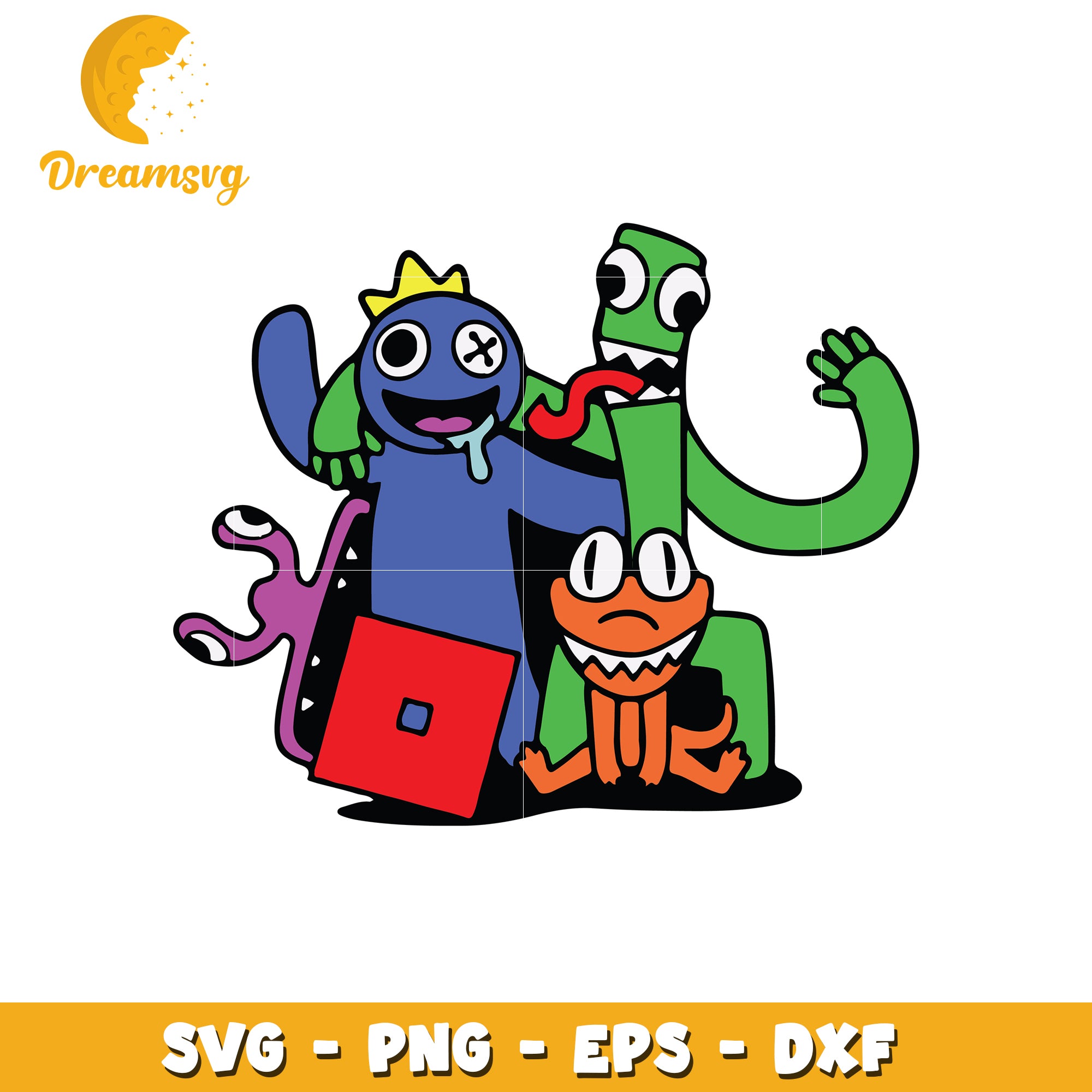 Cute Monster Friends SVG Bundle – DreamSVG Store