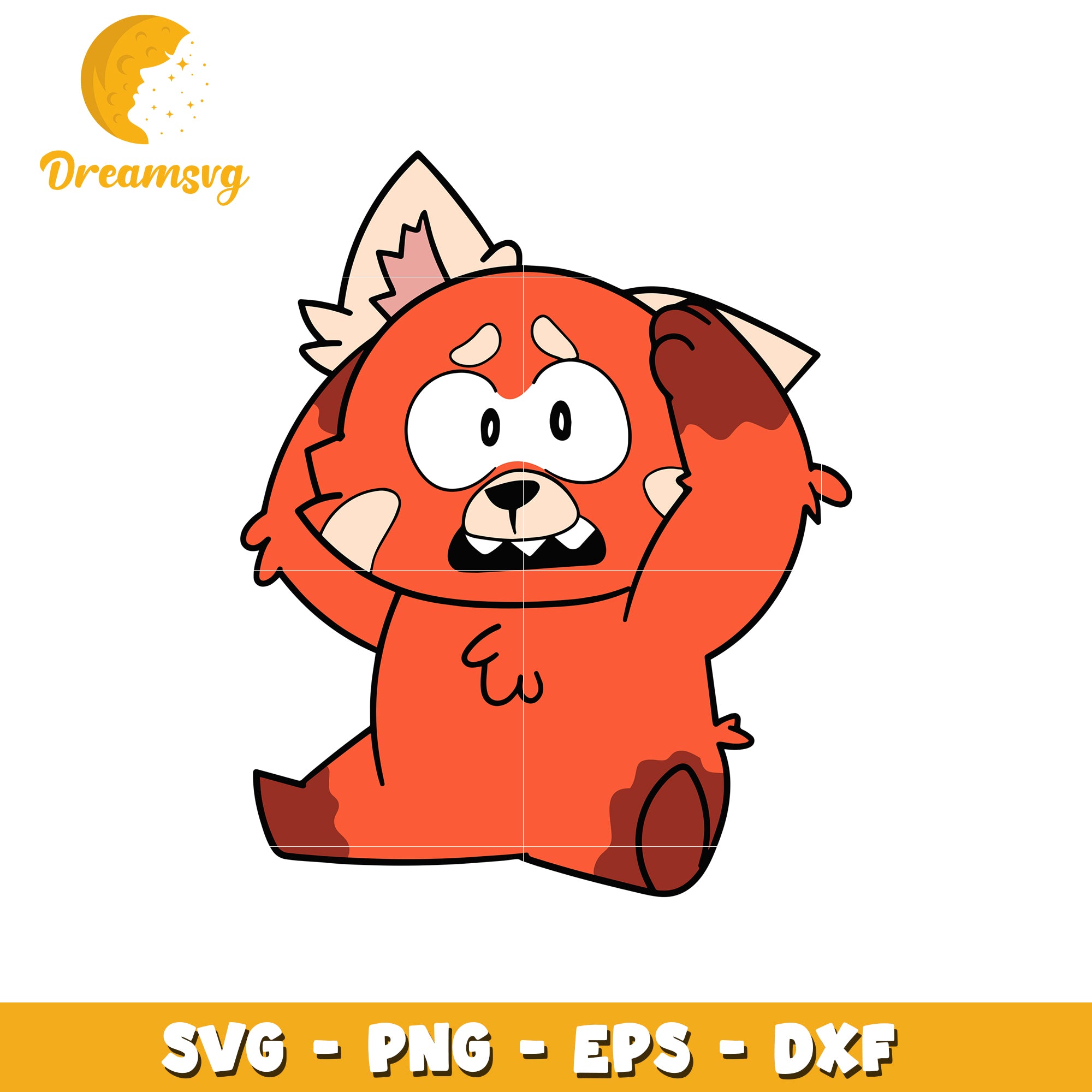 Cute Red Panda SVG File for Crafts and Design – DreamSVG Store