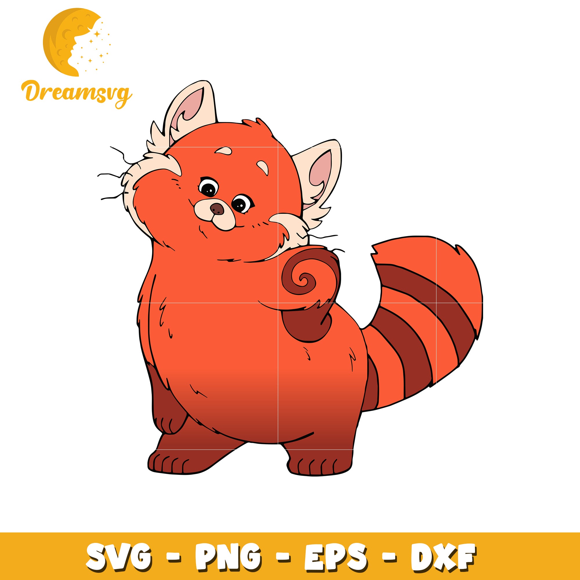 Cute Red Panda SVG Vector for Crafting and Design – DreamSVG Store
