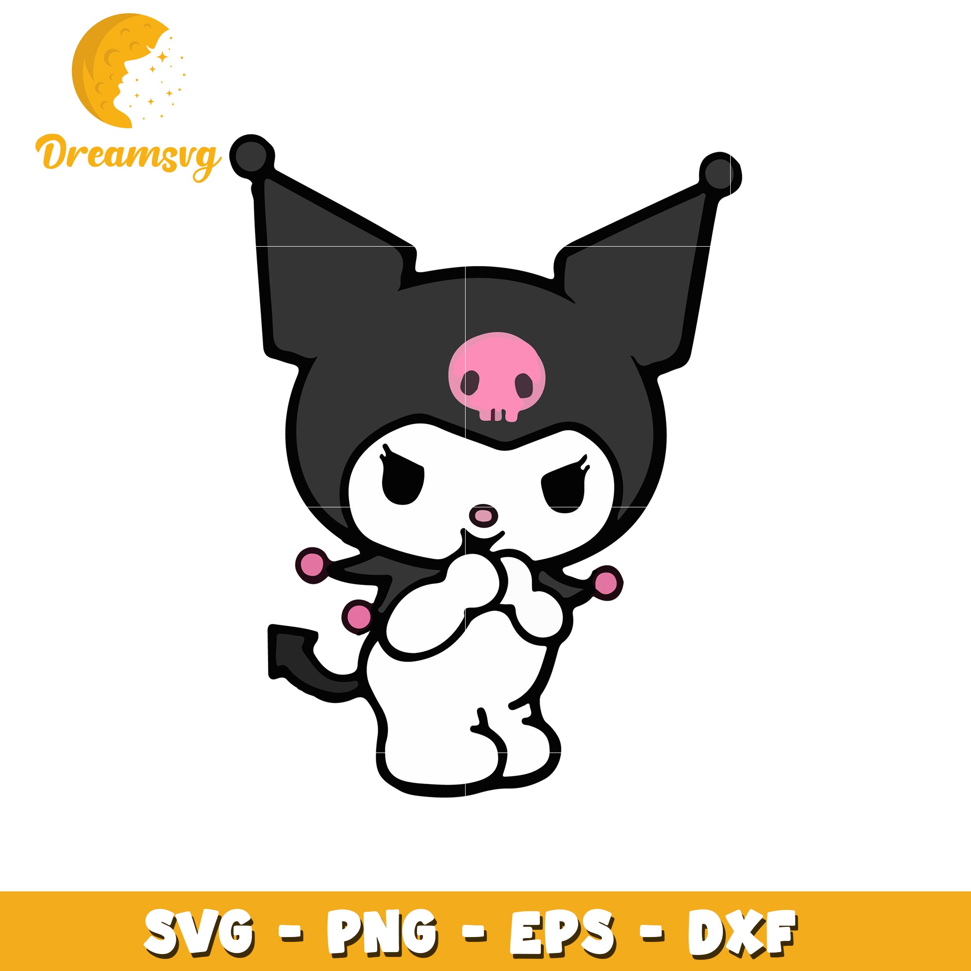 Cute Skull Cat Character SVG for Crafting and Design Projects ...