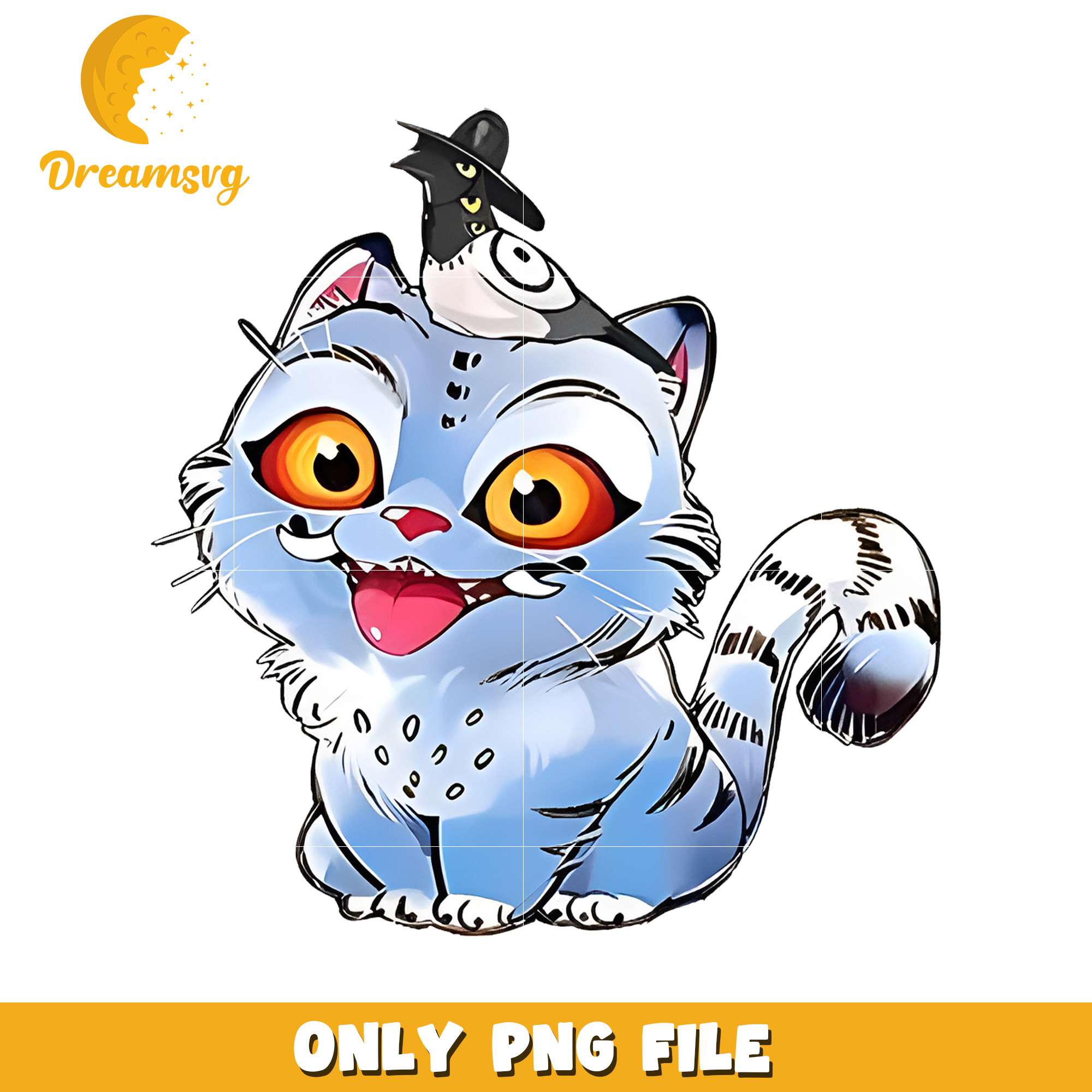 Cute baby tiger png, demon hunter tiger png, blue tiger png – DreamSVG ...