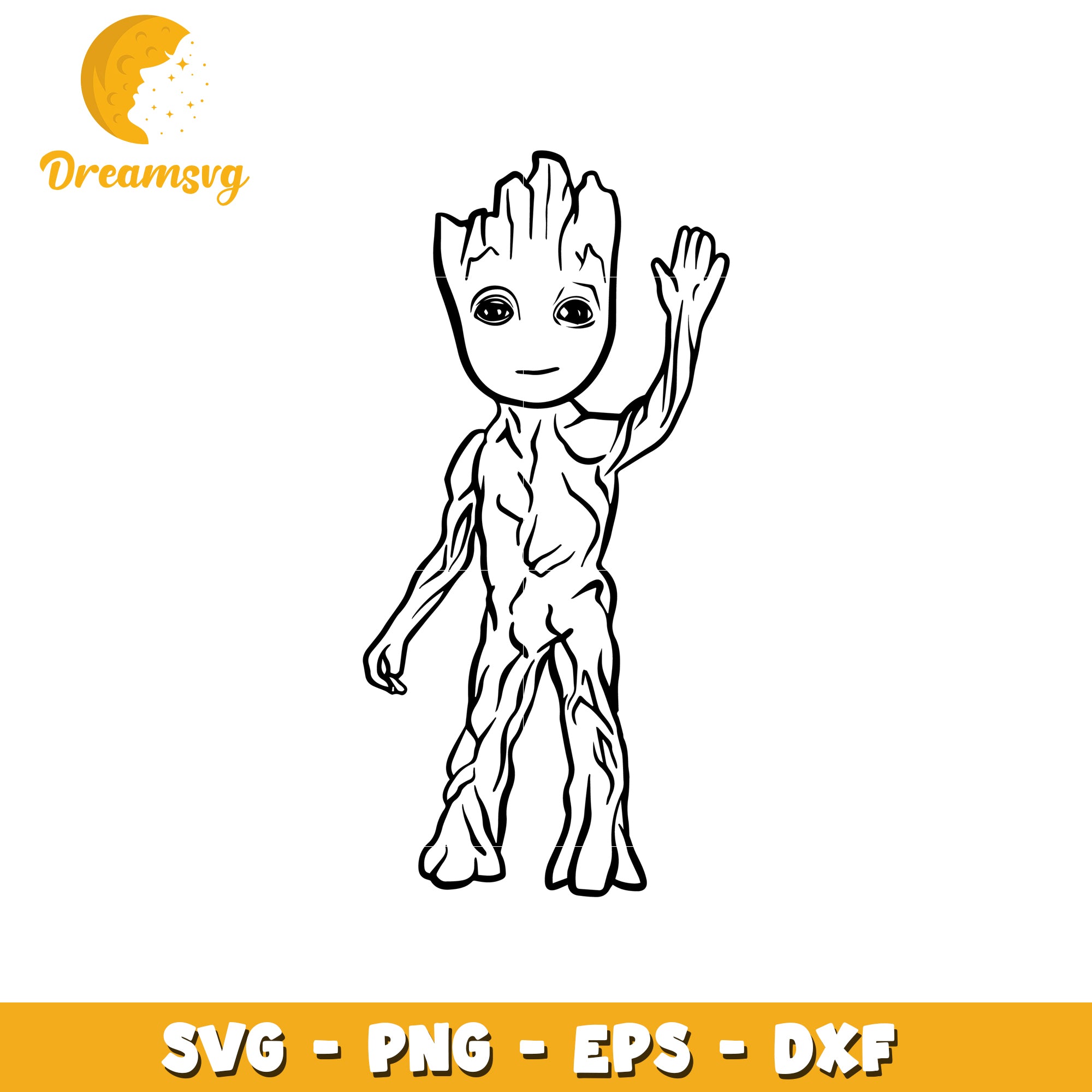 Cute cartoon tree character SVG design for crafting use – DreamSVG Store