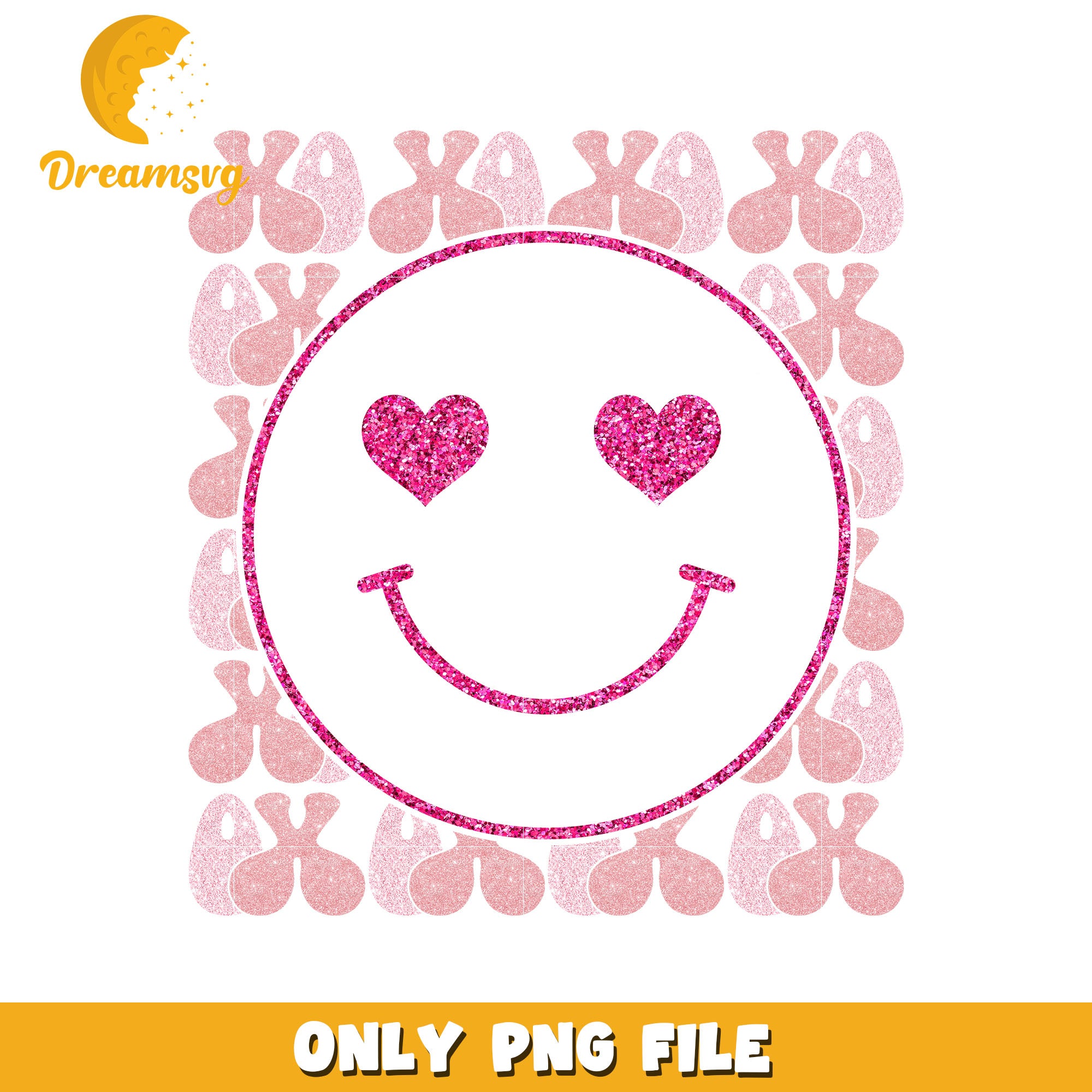 Cute smiley face xoxo valentine png, emoji png, xoxo png – DreamSVG Store