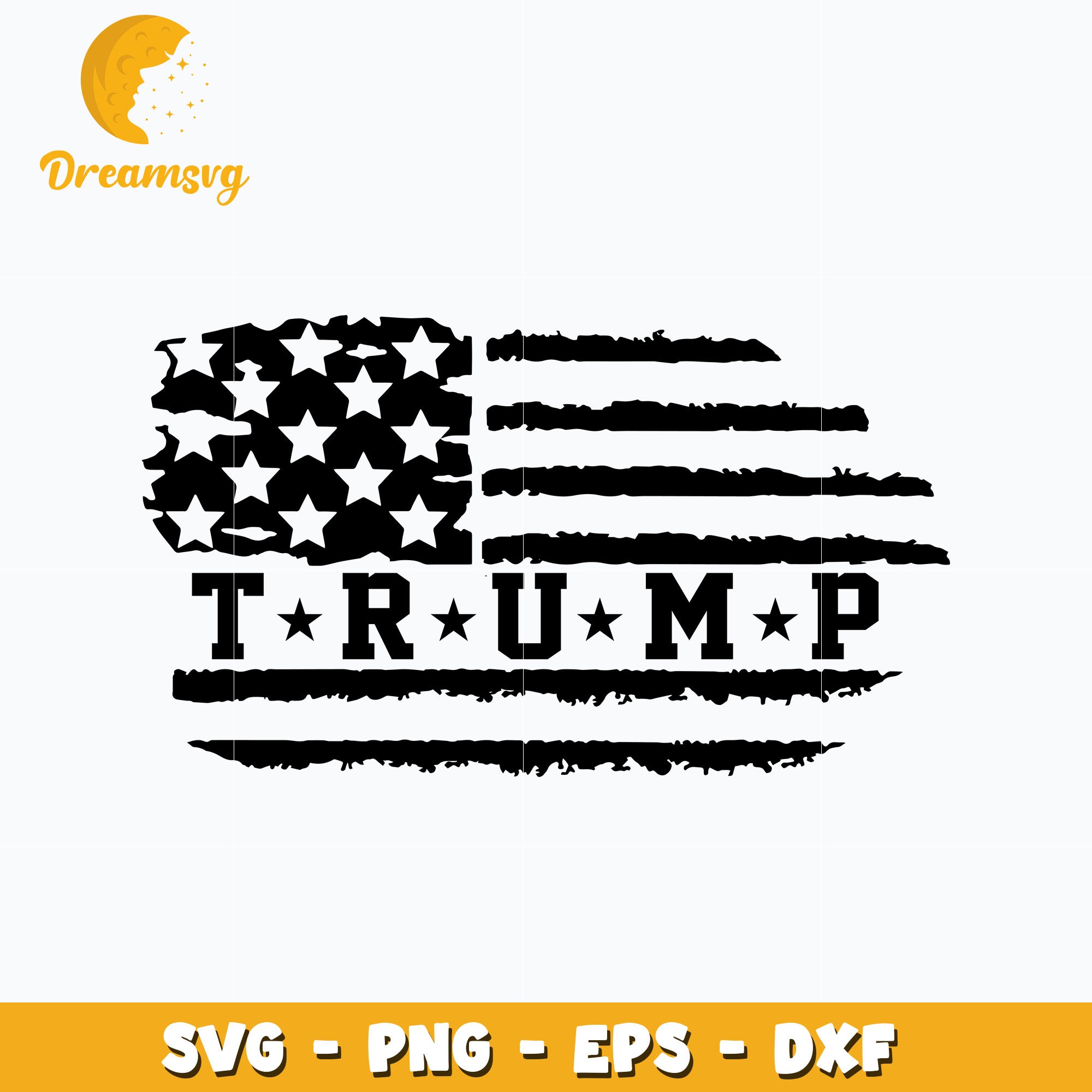 USA Flag Trump design svg, digital download – DreamSVG Store