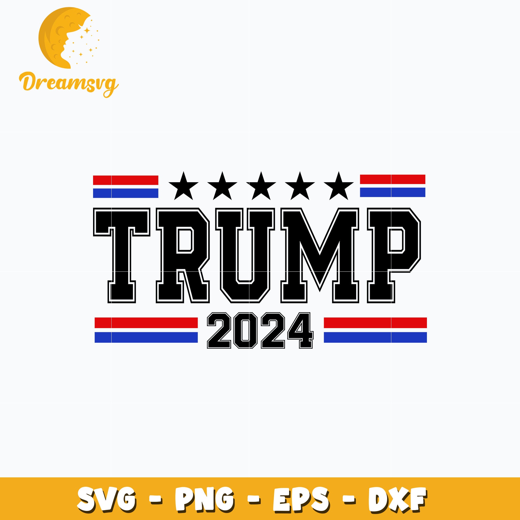 Trump 2024 logo design svg, Instant download – DreamSVG Store