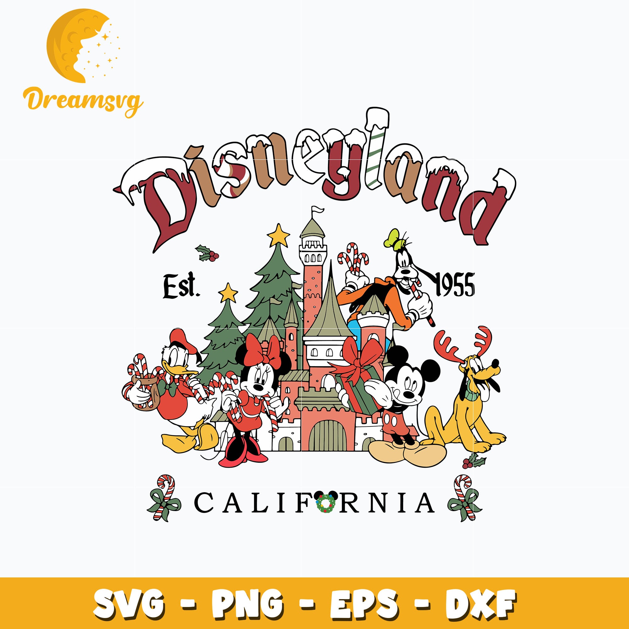 Disneyland Est 1955 California svg, mickey and friends svg – DreamSVG Store