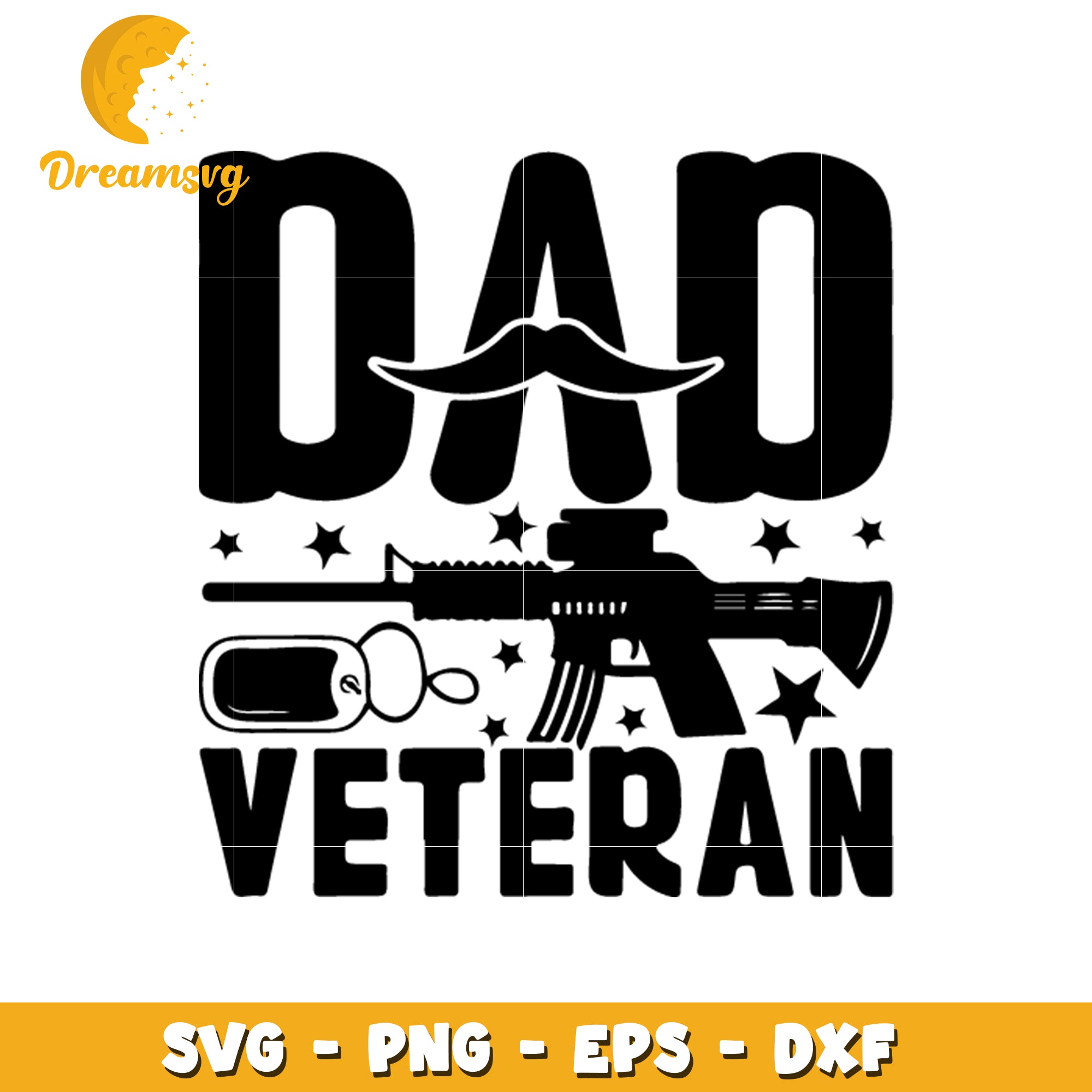 Dad veteran gun font design svg, dad svg, font design svg – DreamSVG Store