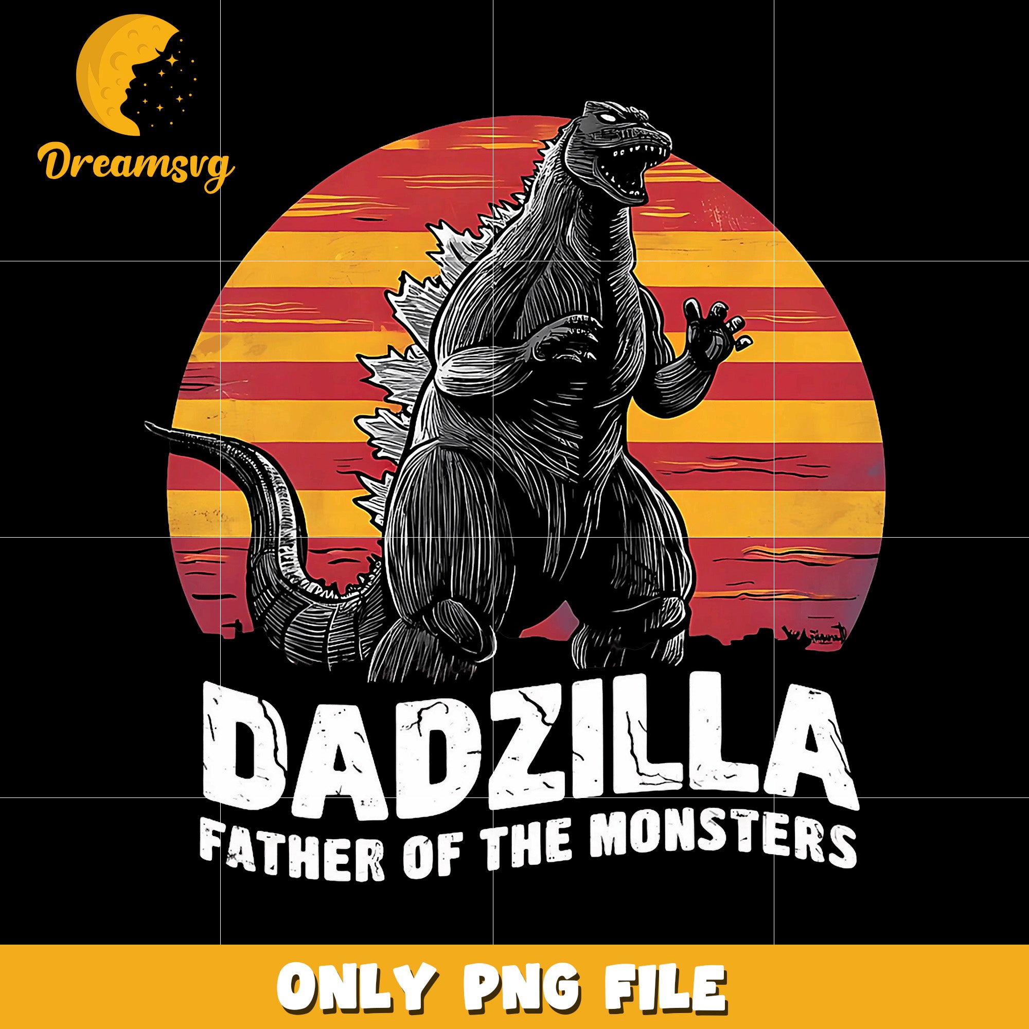 Dadzilla father of the monster png, dadzilla png, father of the monste ...