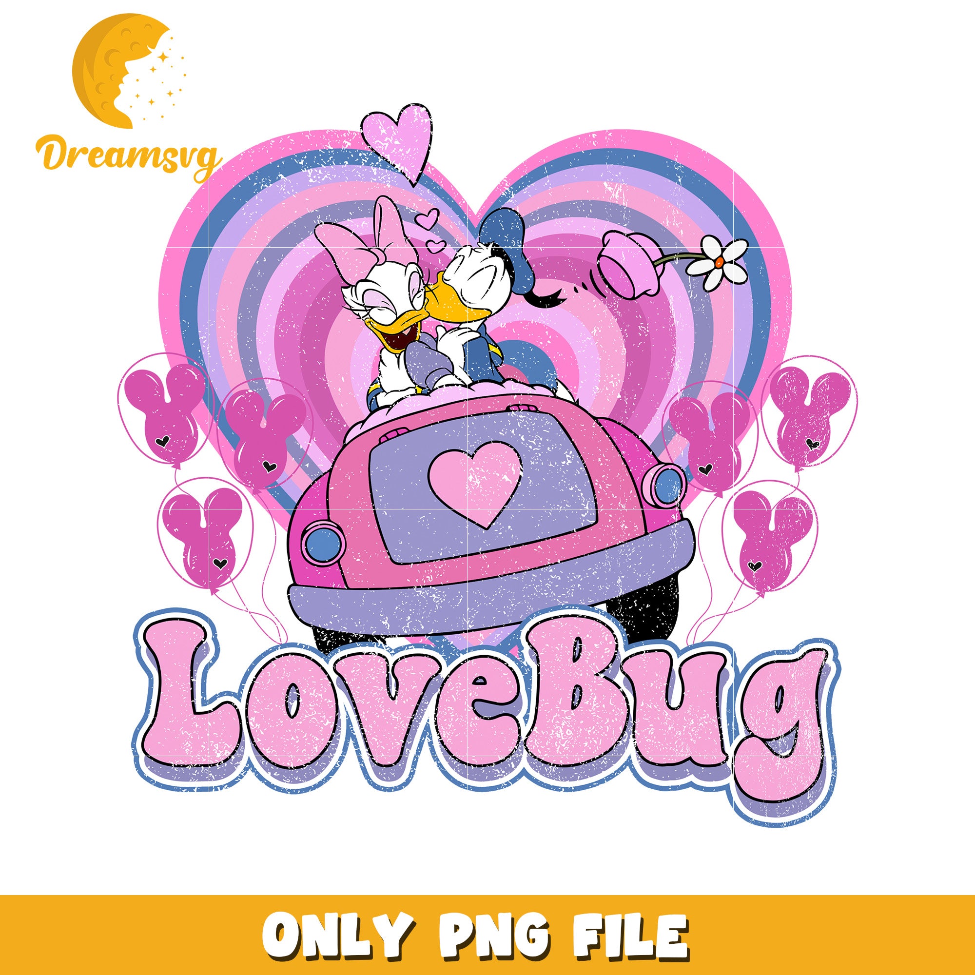 Daisy Duck Donald Love PNG – DreamSVG Store