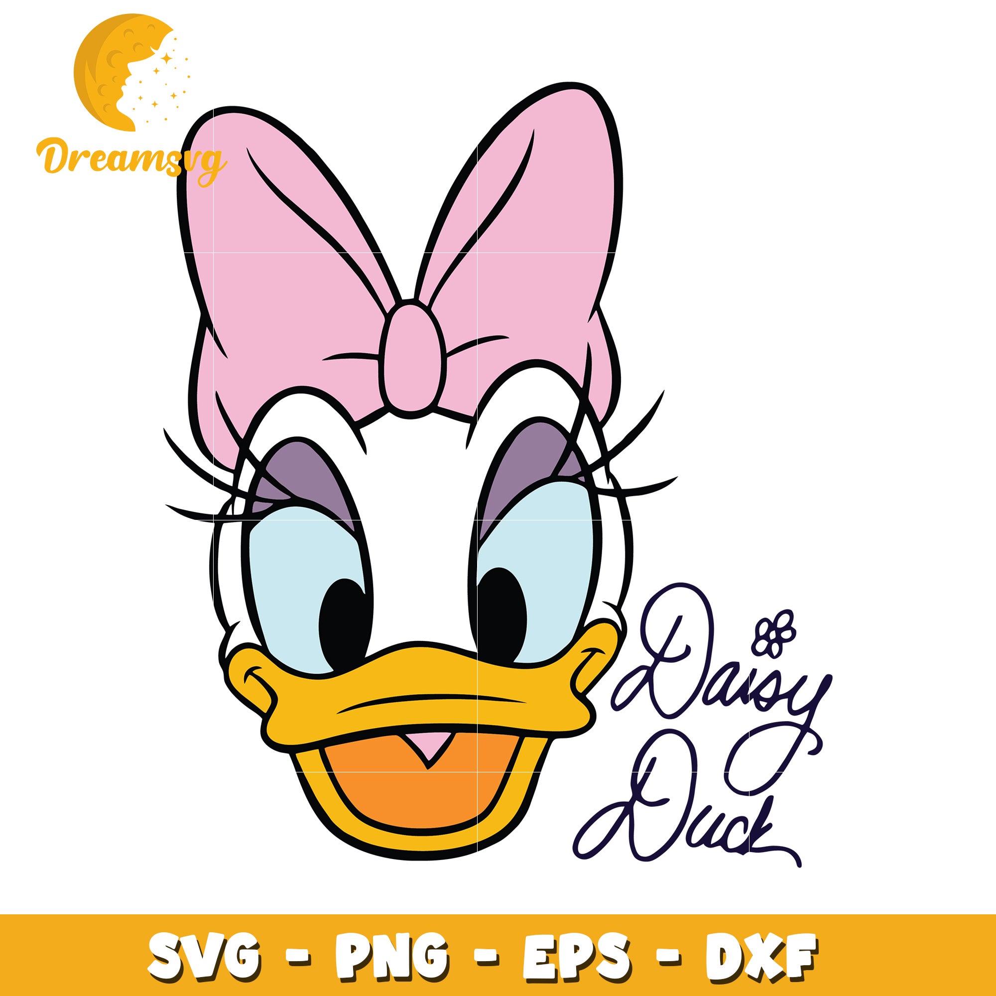 Daisy Duck SVG File Cute Character Design for Crafting Projects ...