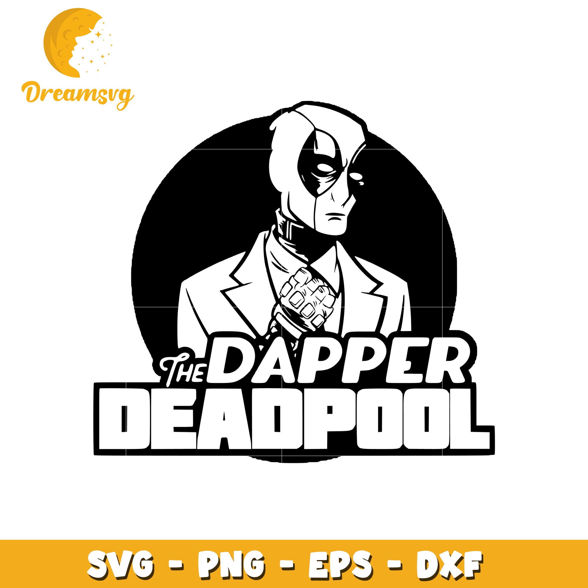 Dapper Deadpool SVG Cut File – DreamSVG Store