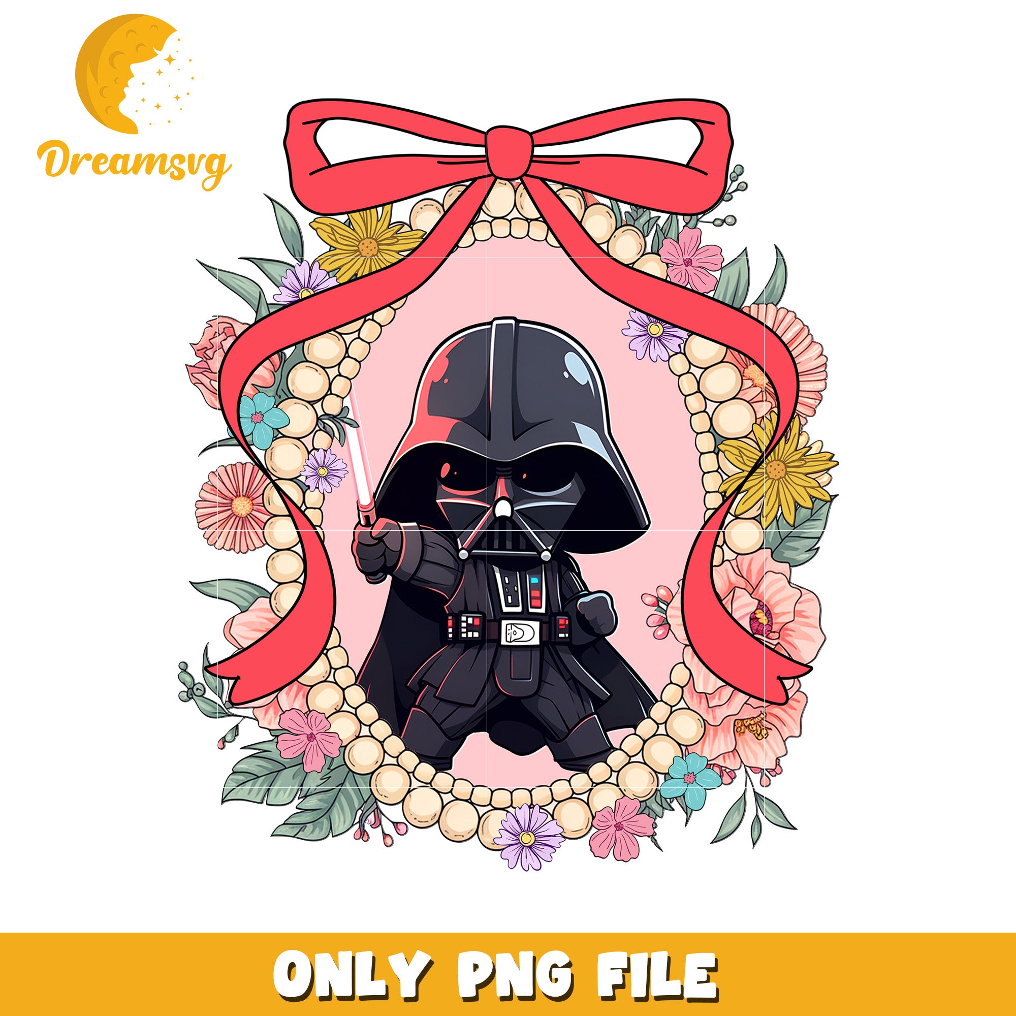 Dark vader picture frame with bowtie png, star wars png, star wars cha ...