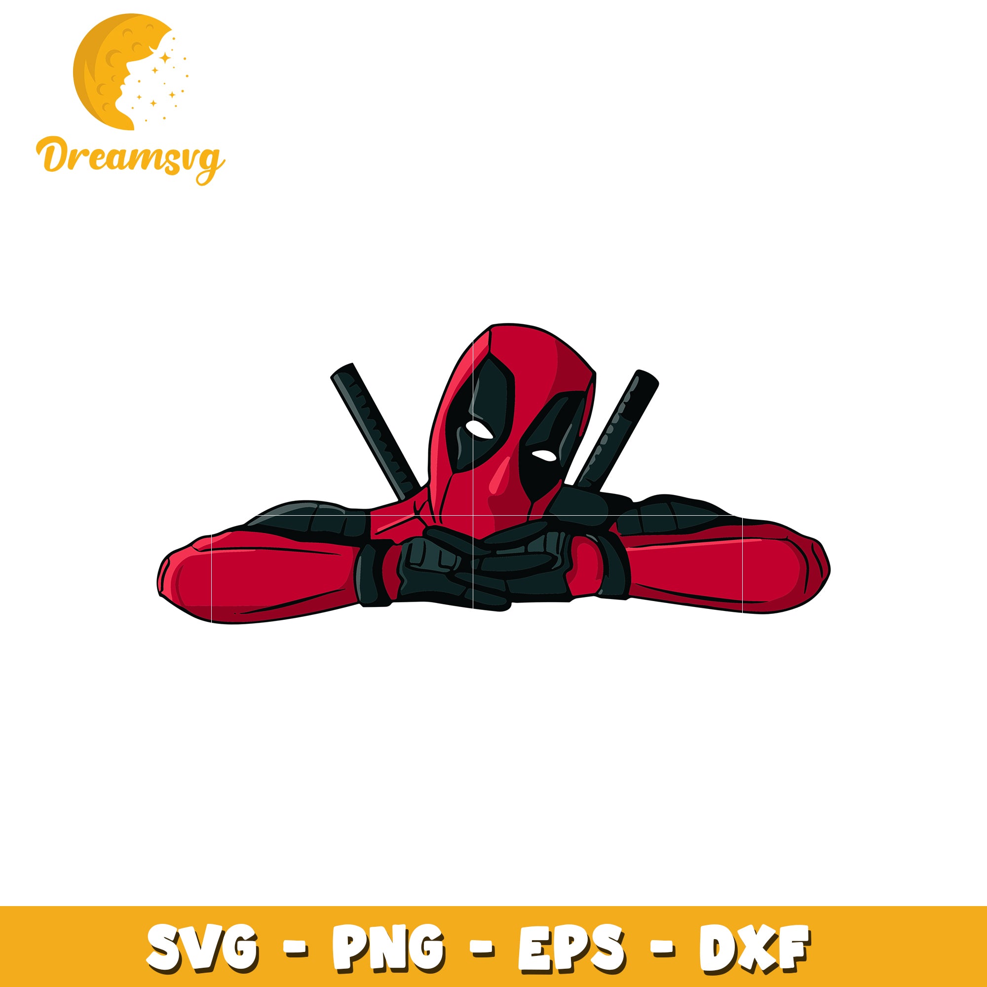 Deadpool Character Design SVG for Creative Projects – DreamSVG Store
