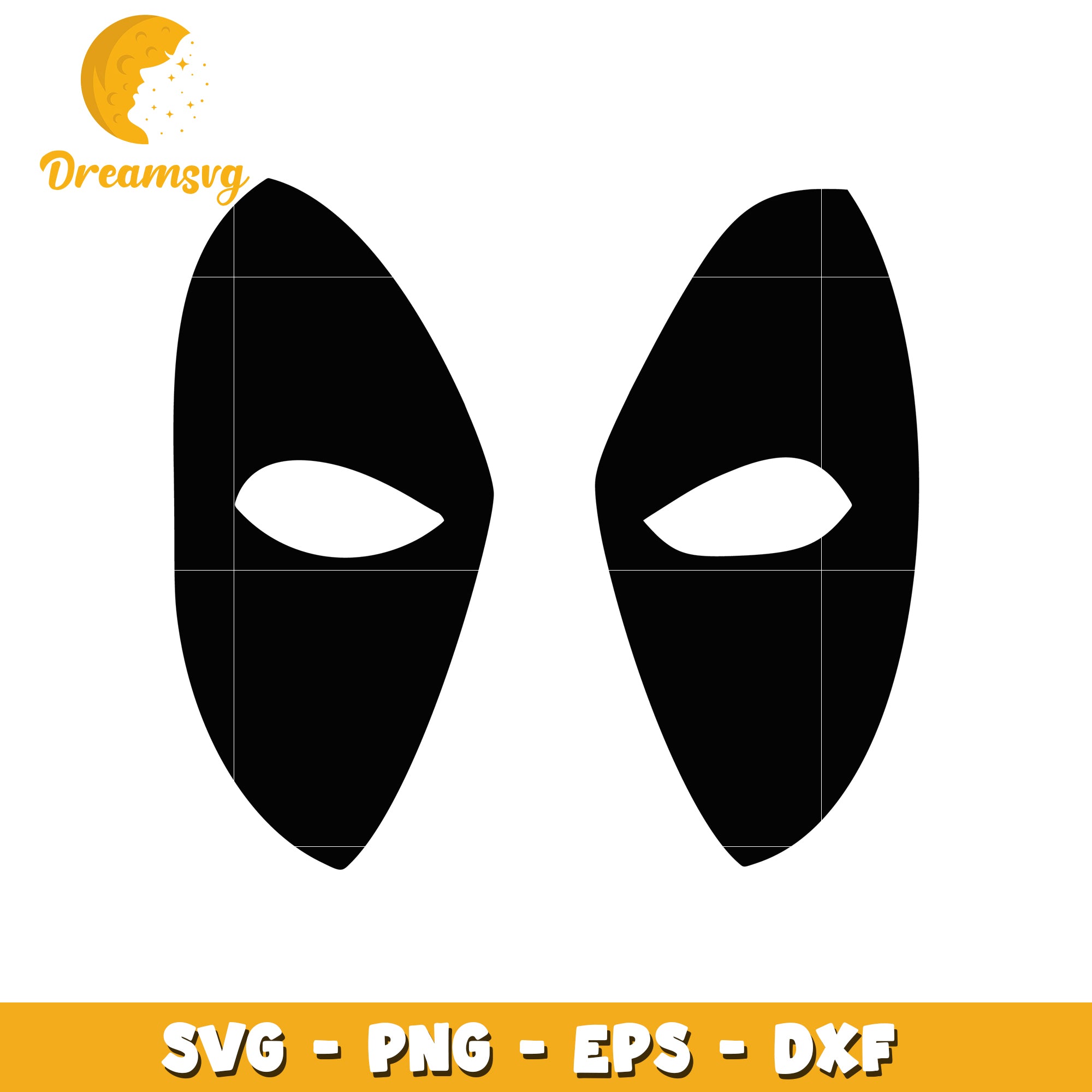Deadpool Eyes SVG Cut File – DreamSVG Store