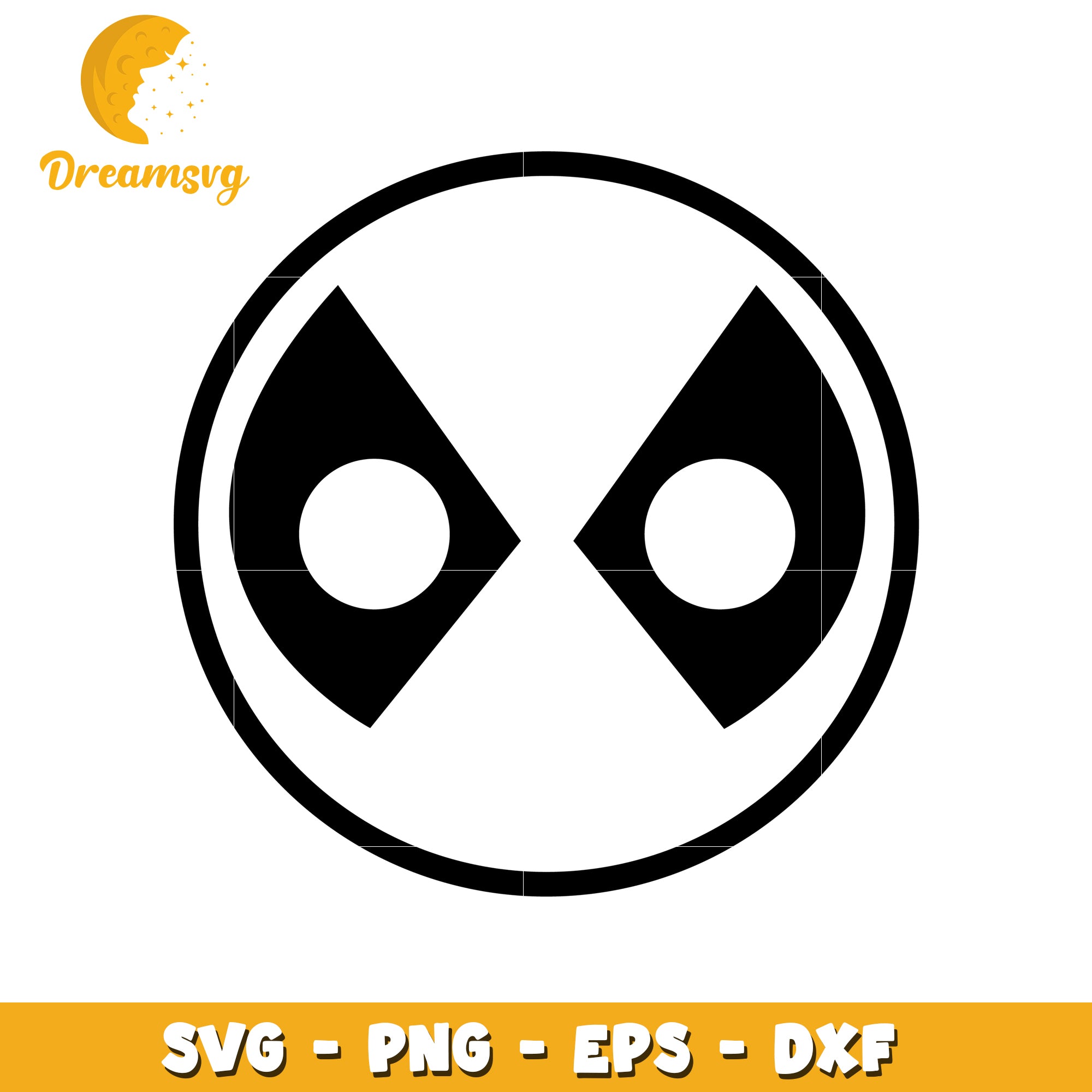 Deadpool Mask SVG Cut File – DreamSVG Store