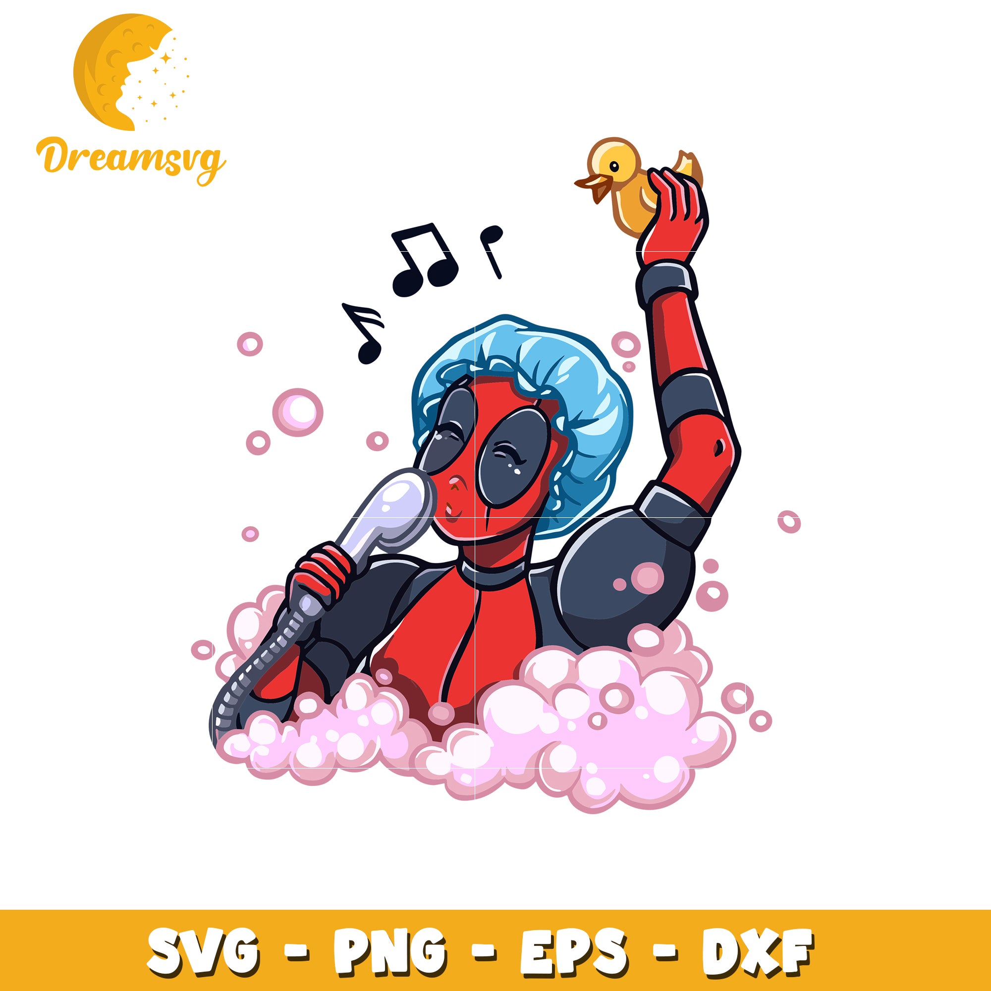 Deadpool Shower SVG PNG EPS DXF – DreamSVG Store