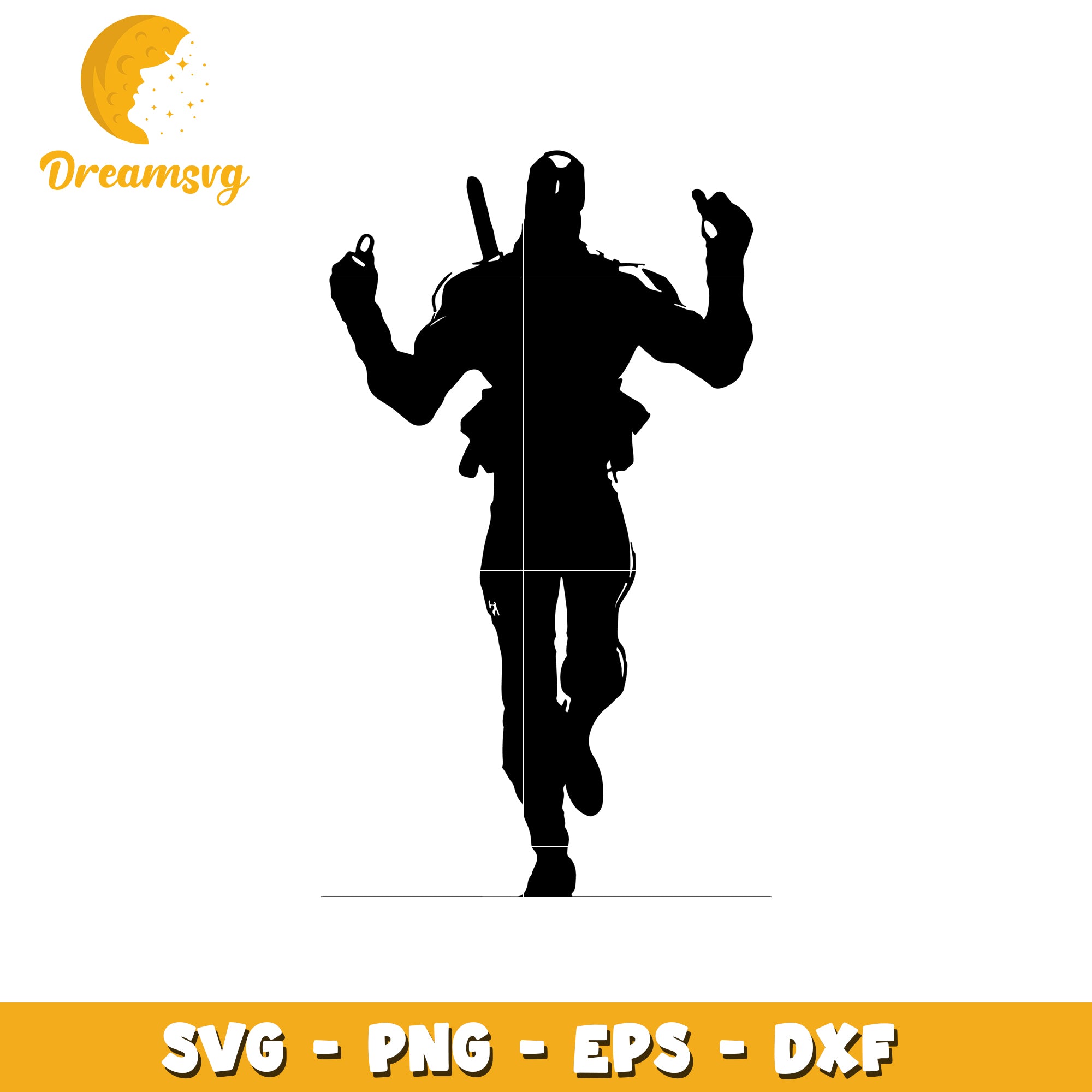 Deadpool Silhouette SVG PNG EPS DXF – DreamSVG Store