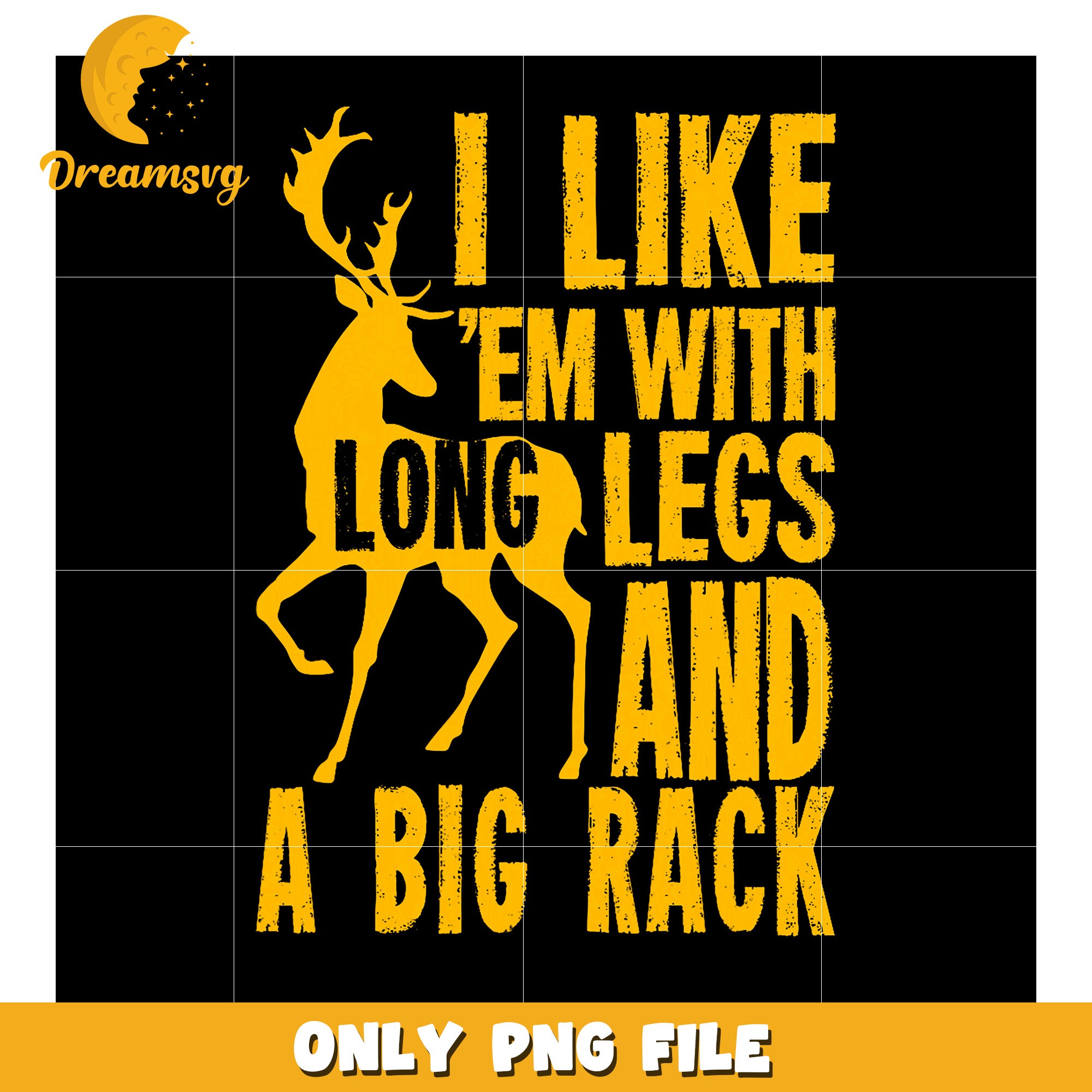 Deer Long Legs Big Rack PNG Design – DreamSVG Store