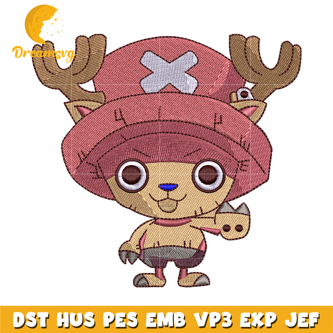 Tony Chopper embroidery design – DreamSVG Store