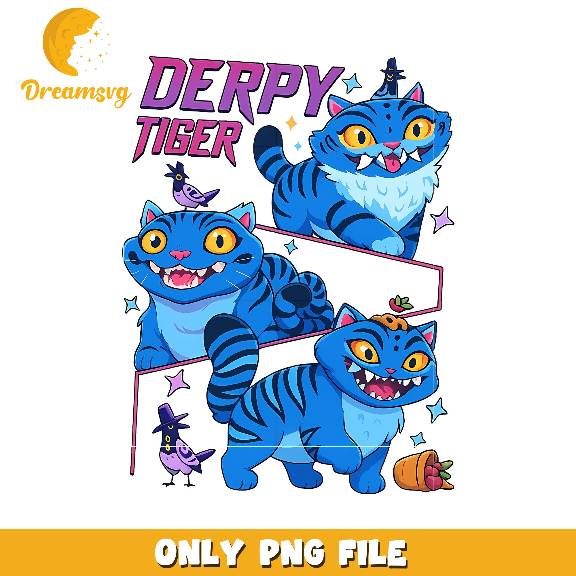Derpy tiger png, huntrix png, kpop demon hunter png – DreamSVG Store