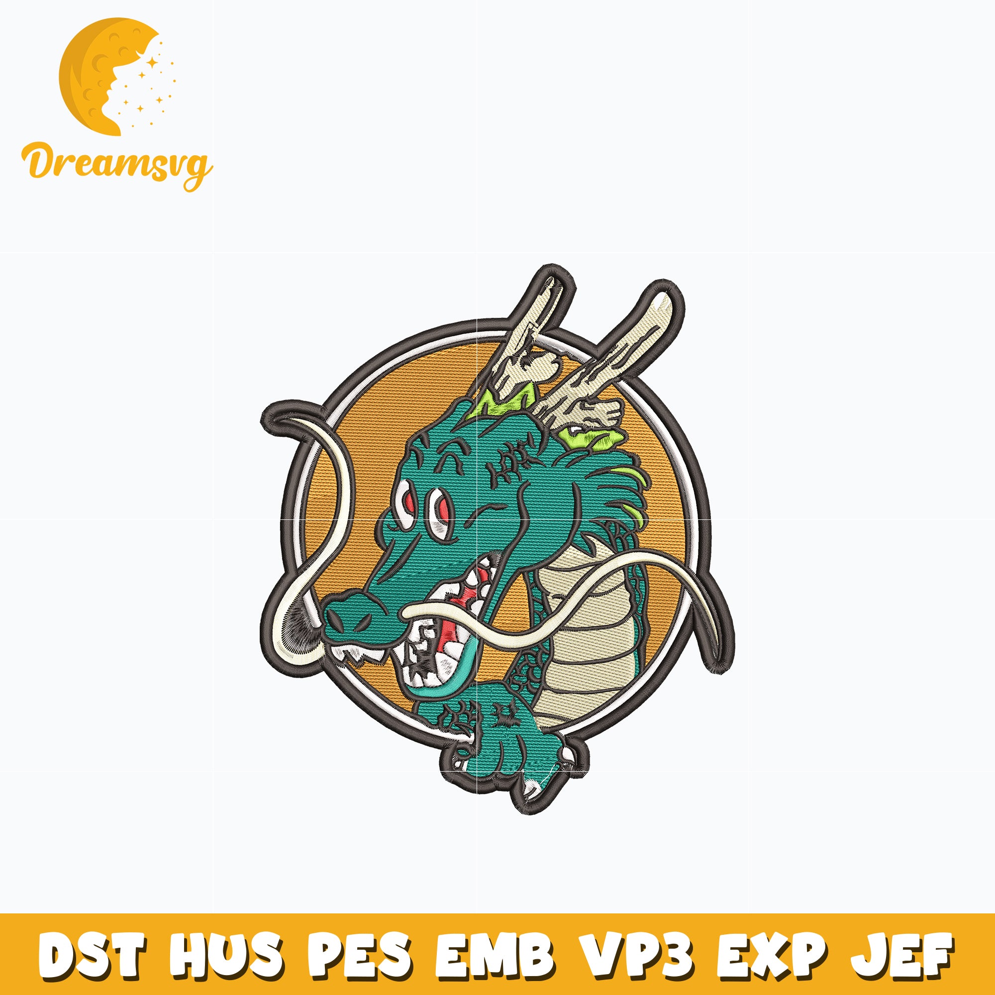 Shenron chibi embroidery design – DreamSVG Store