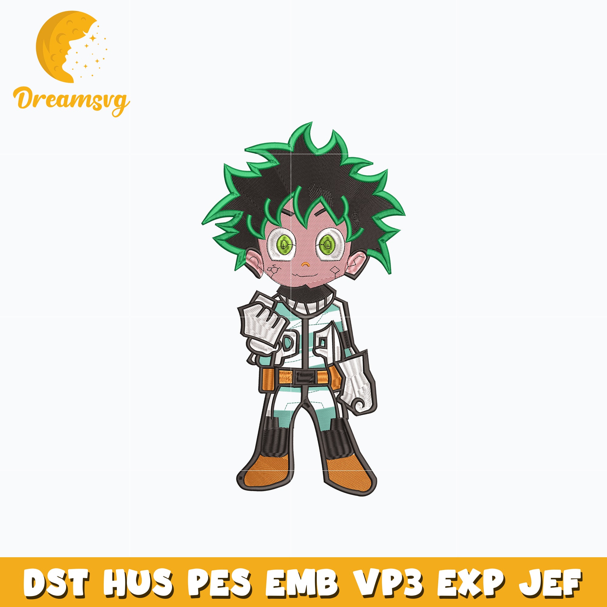 Izuku Midoriya embroidery design – DreamSVG Store