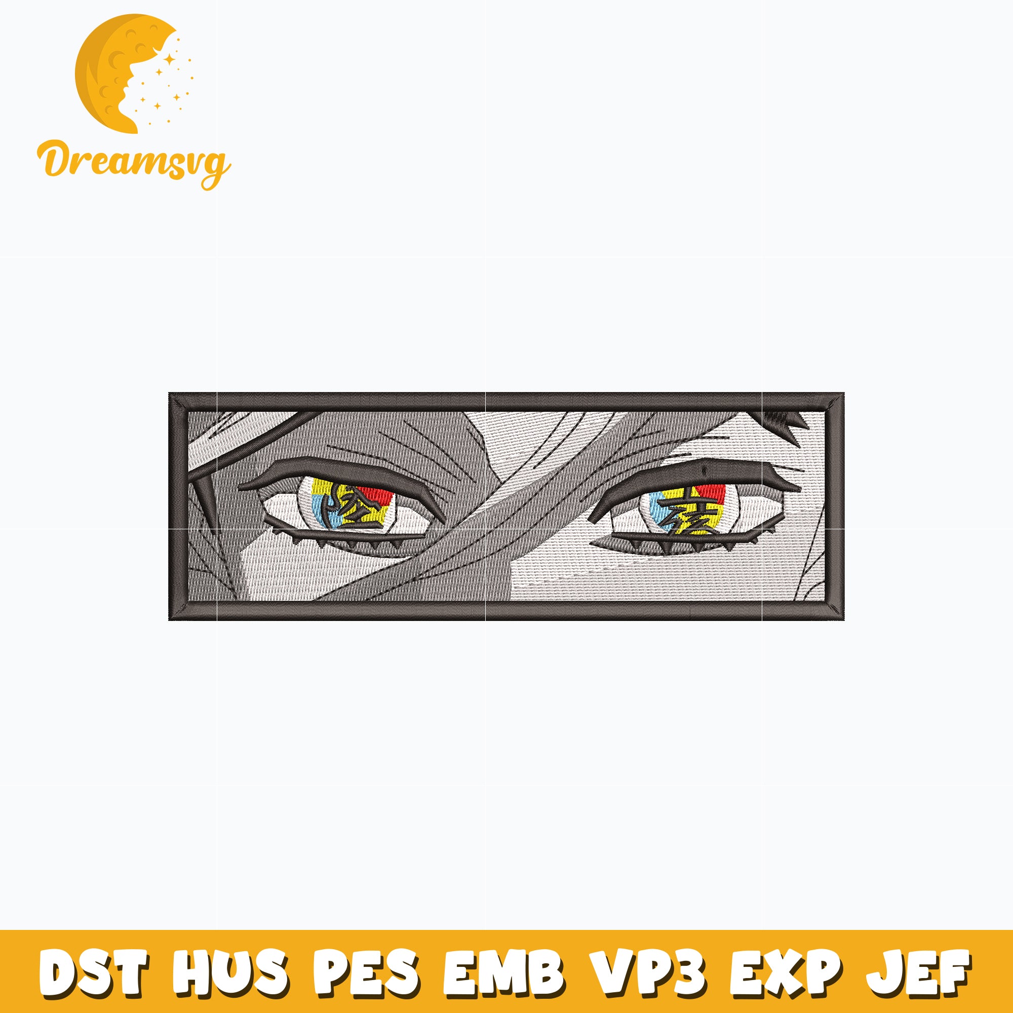 Douma demon eyes embroidery design – DreamSVG Store