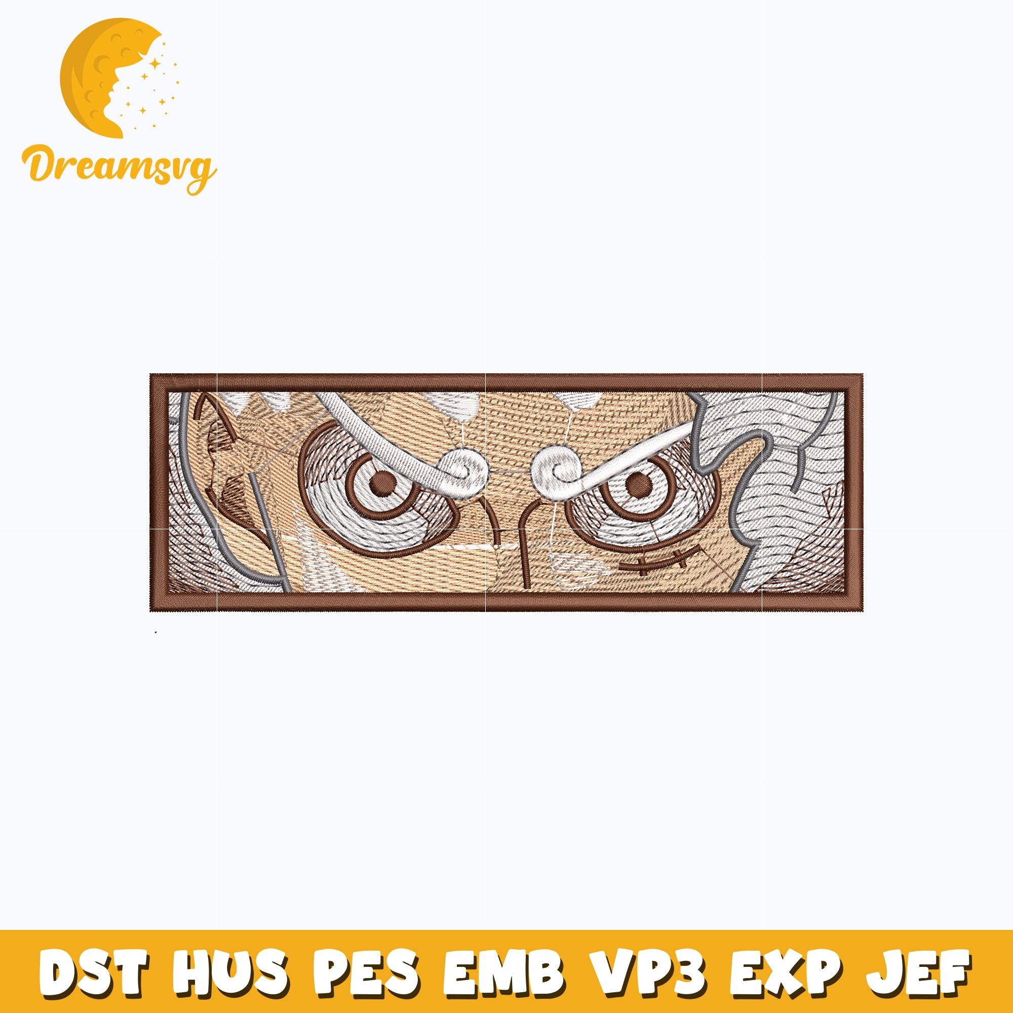 Luffy gear 5 eyes embroidery design – DreamSVG Store