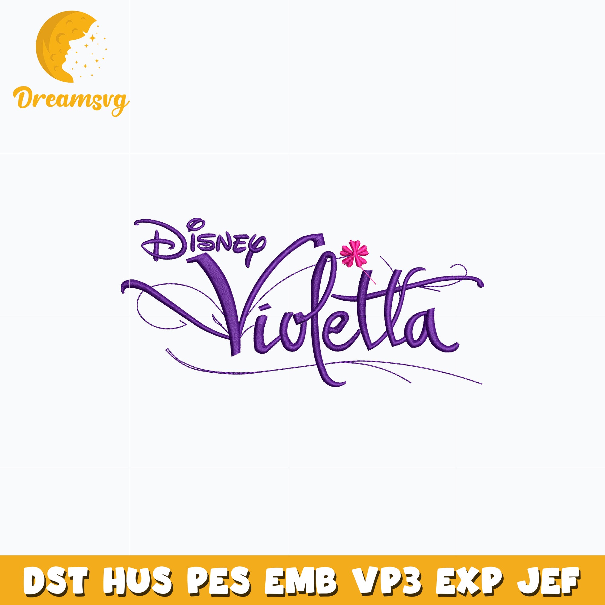 Disney Violetta embroidery design – DreamSVG Store