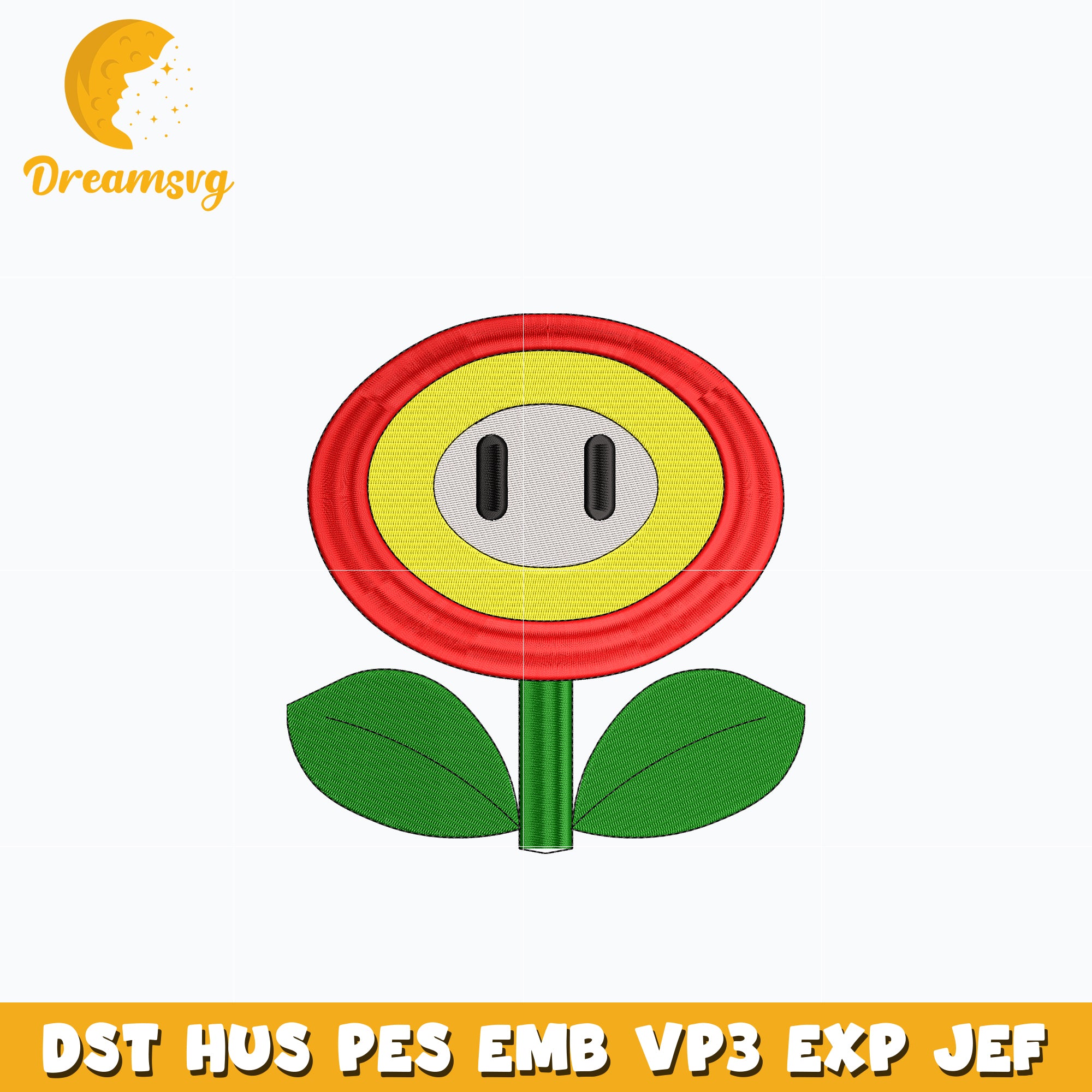 Flower mario embroidery design – DreamSVG Store