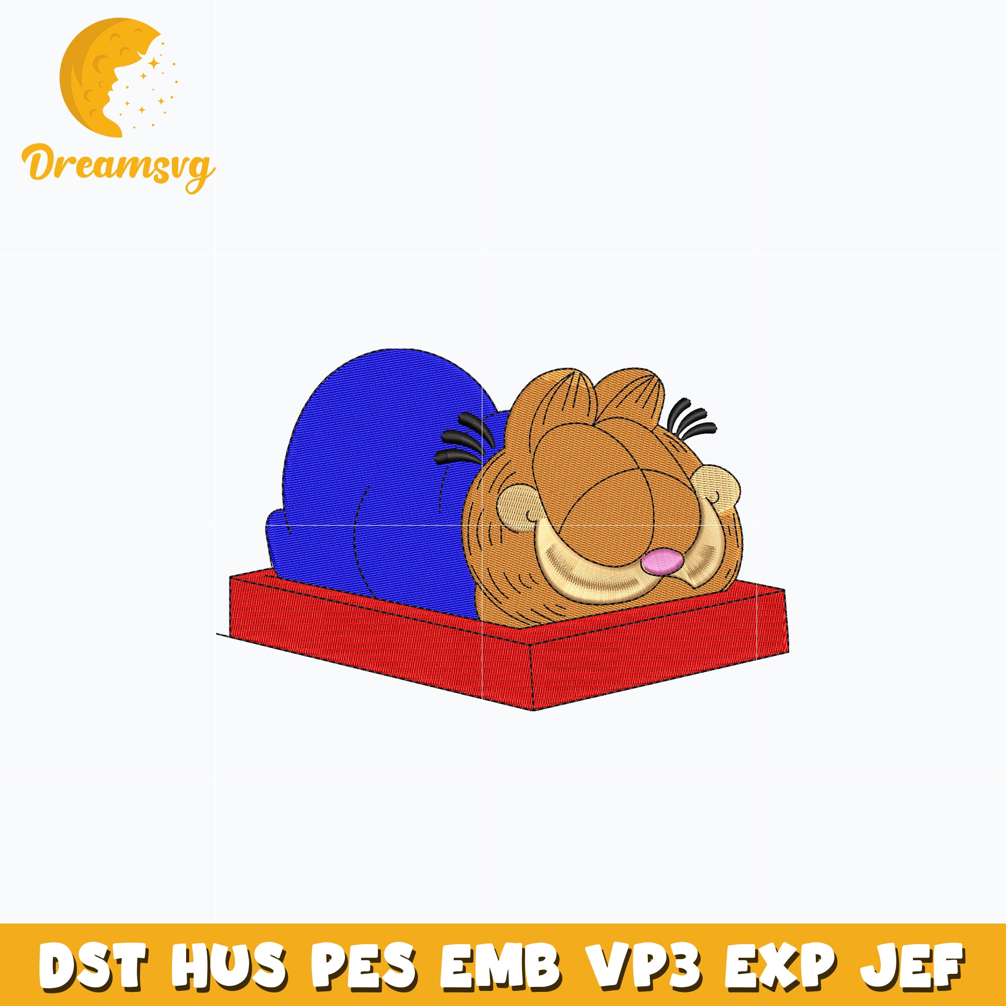 Garfield Sleeping embroidery design – DreamSVG Store