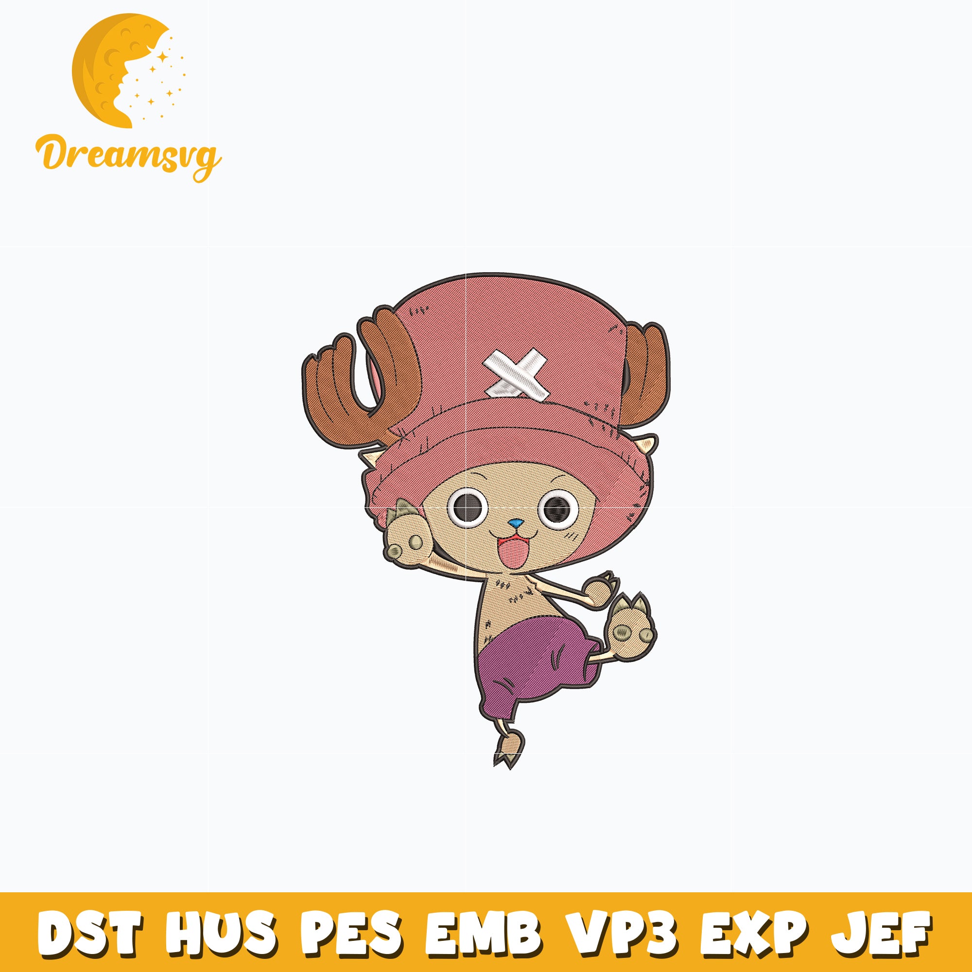 Tony Tony Chopper embroidery design – DreamSVG Store