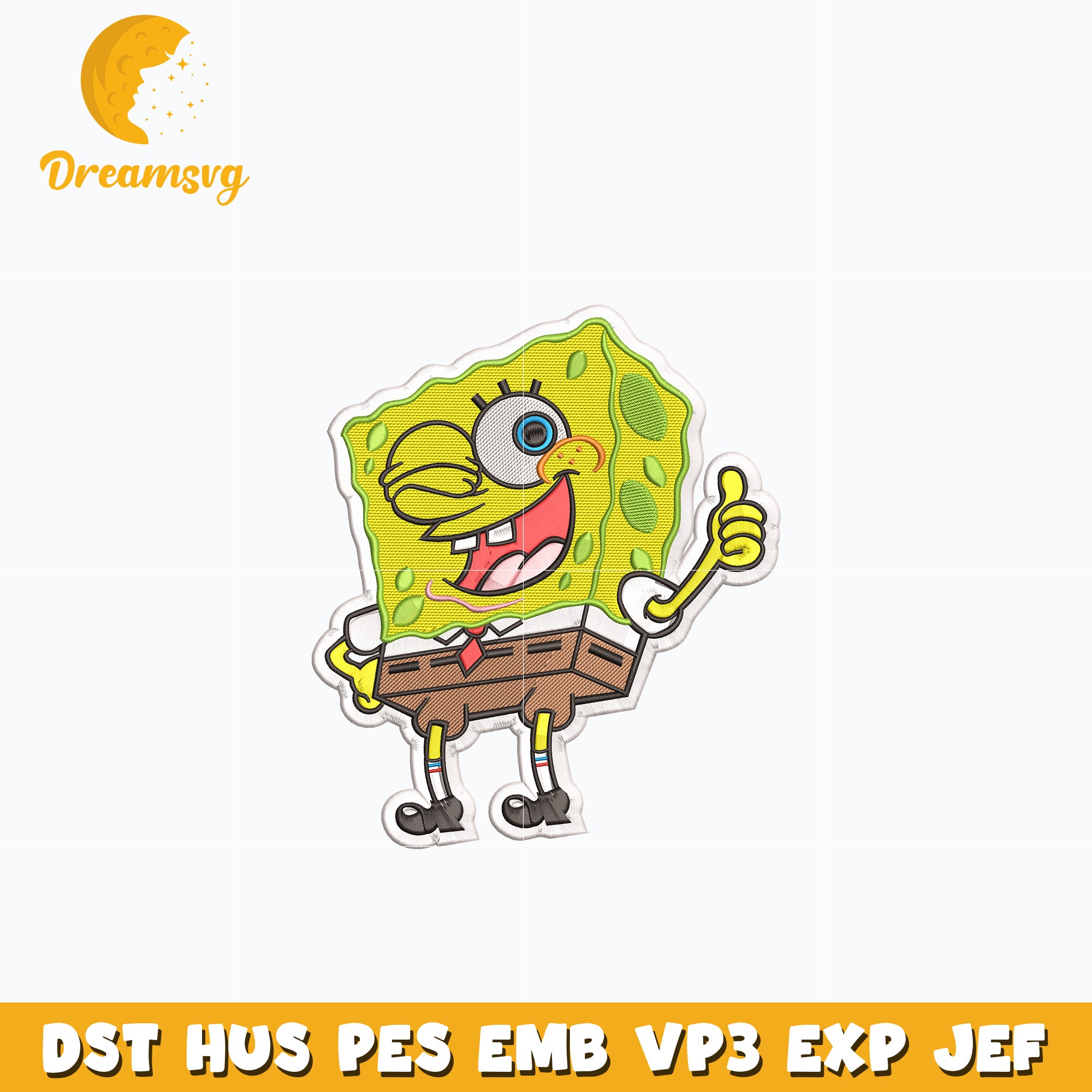 SpongeBob embroidery design – DreamSVG Store