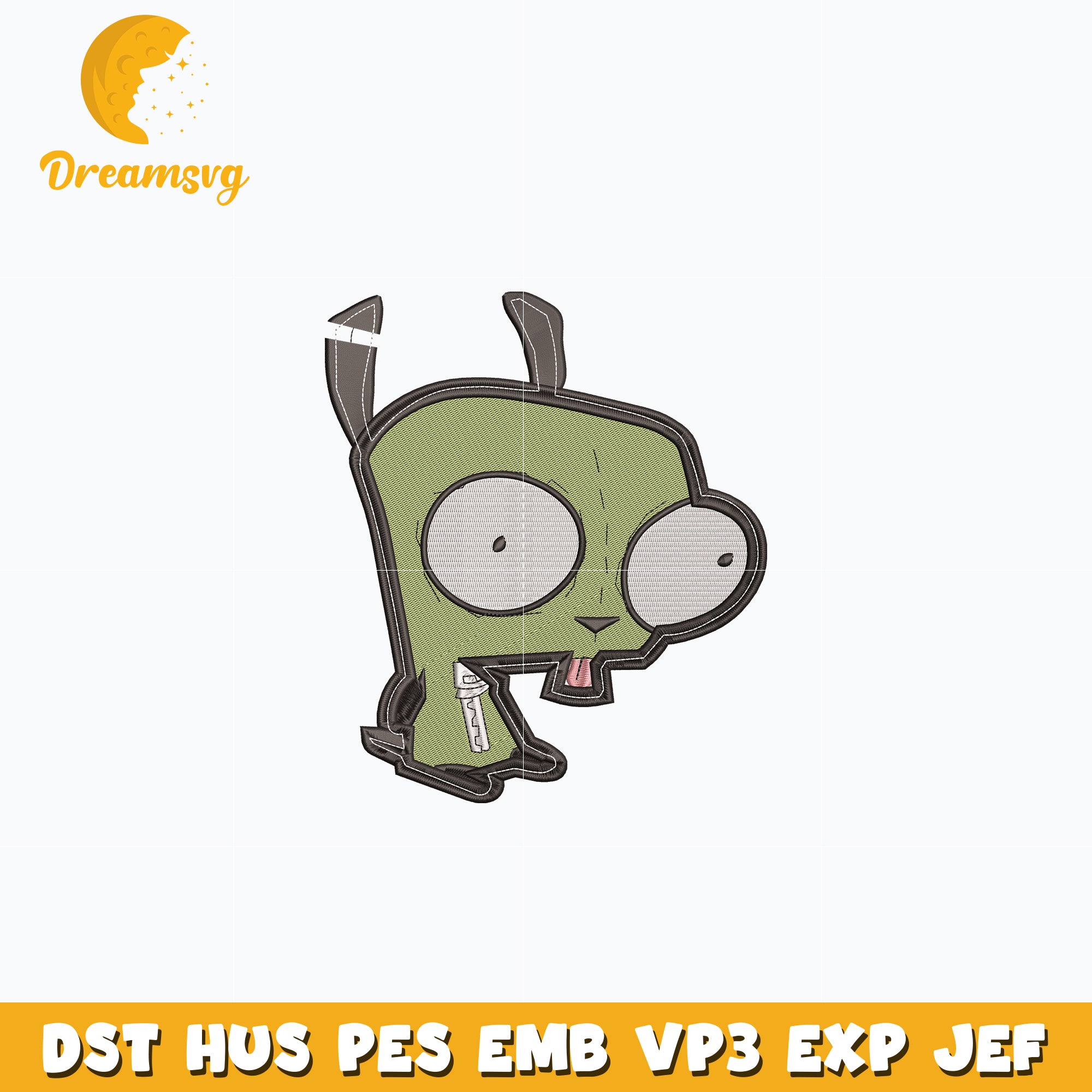 Invader Zim embroidery design – DreamSVG Store